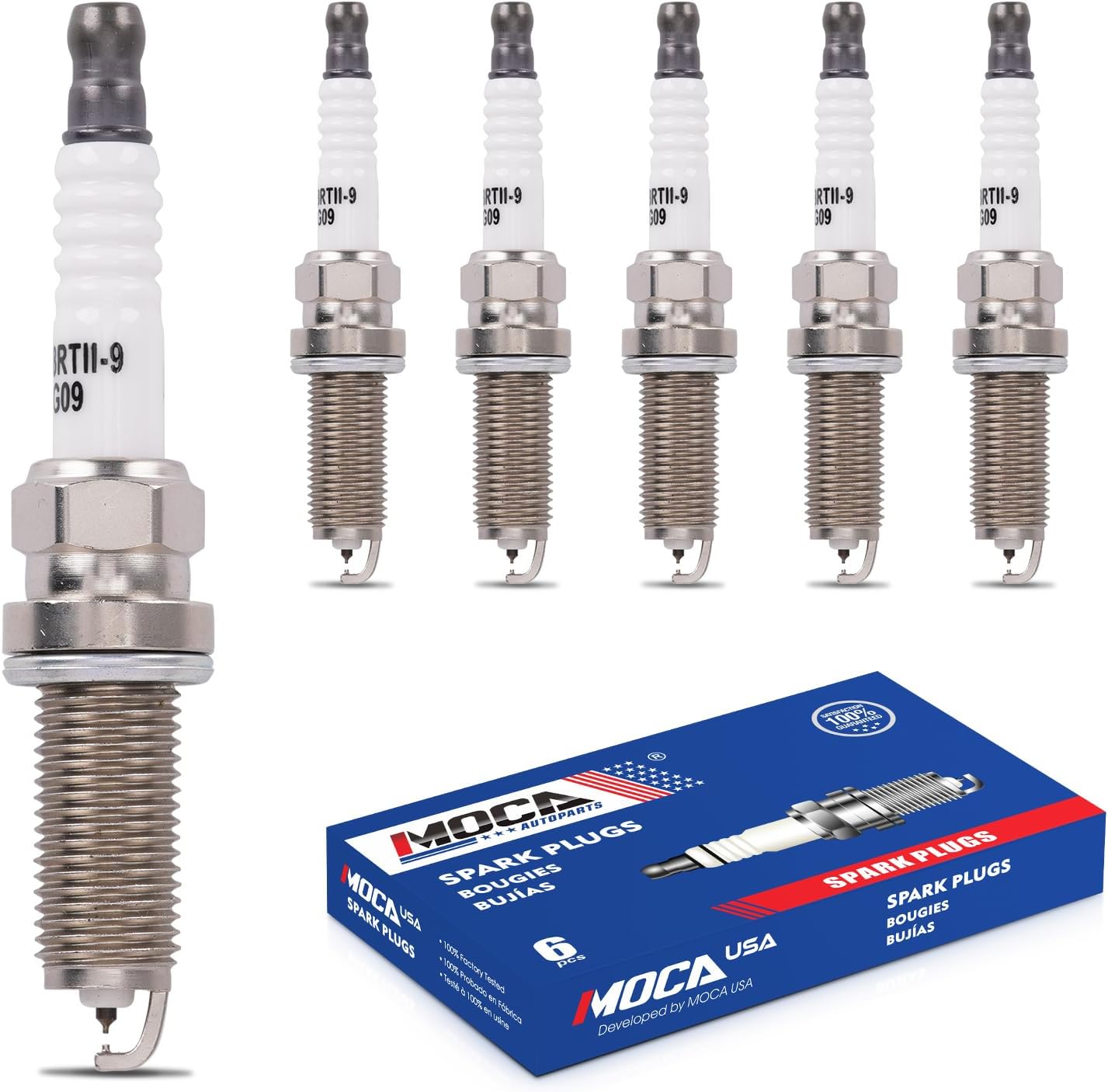 Amazon.com: MOCA 6 Pack Spark Plugs FXE24HR11 Compatible with 2009-2017 ...