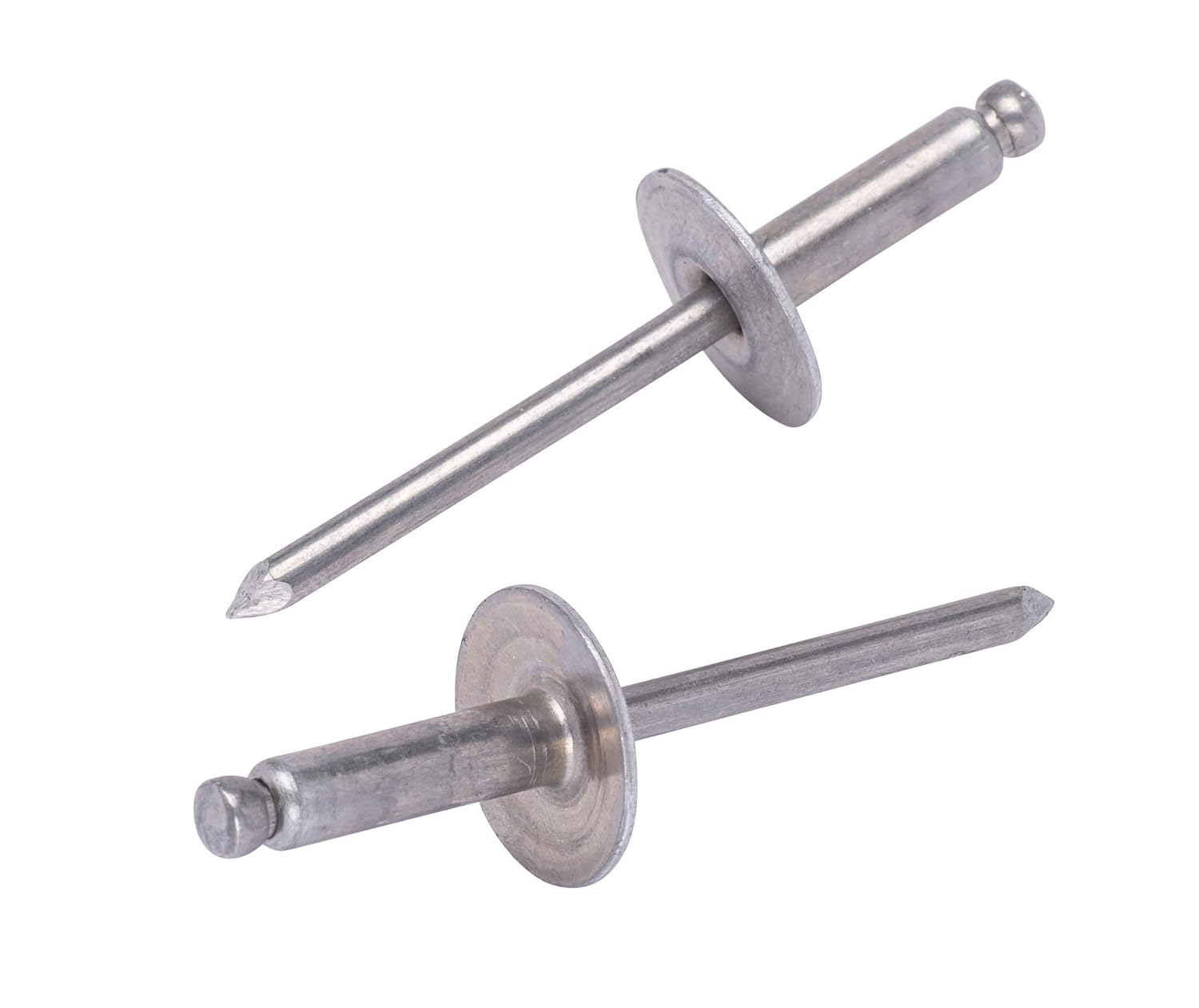#68 Large Flange Aluminum Rivets (25pc) 3/16" Diameter, Grip Range (3/8 ...