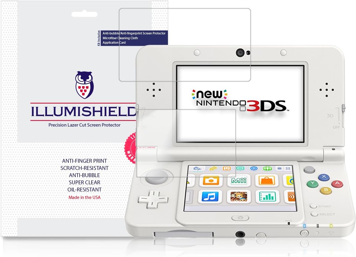 Amazon.com: ILLUMISHIELD Screen Protector Compatible with New Nintendo ...