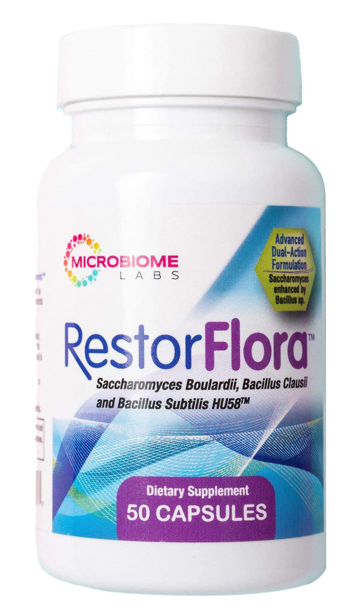 Buy Microbiome Labs RestorFlora Dual Action Probiotics - Spore ...