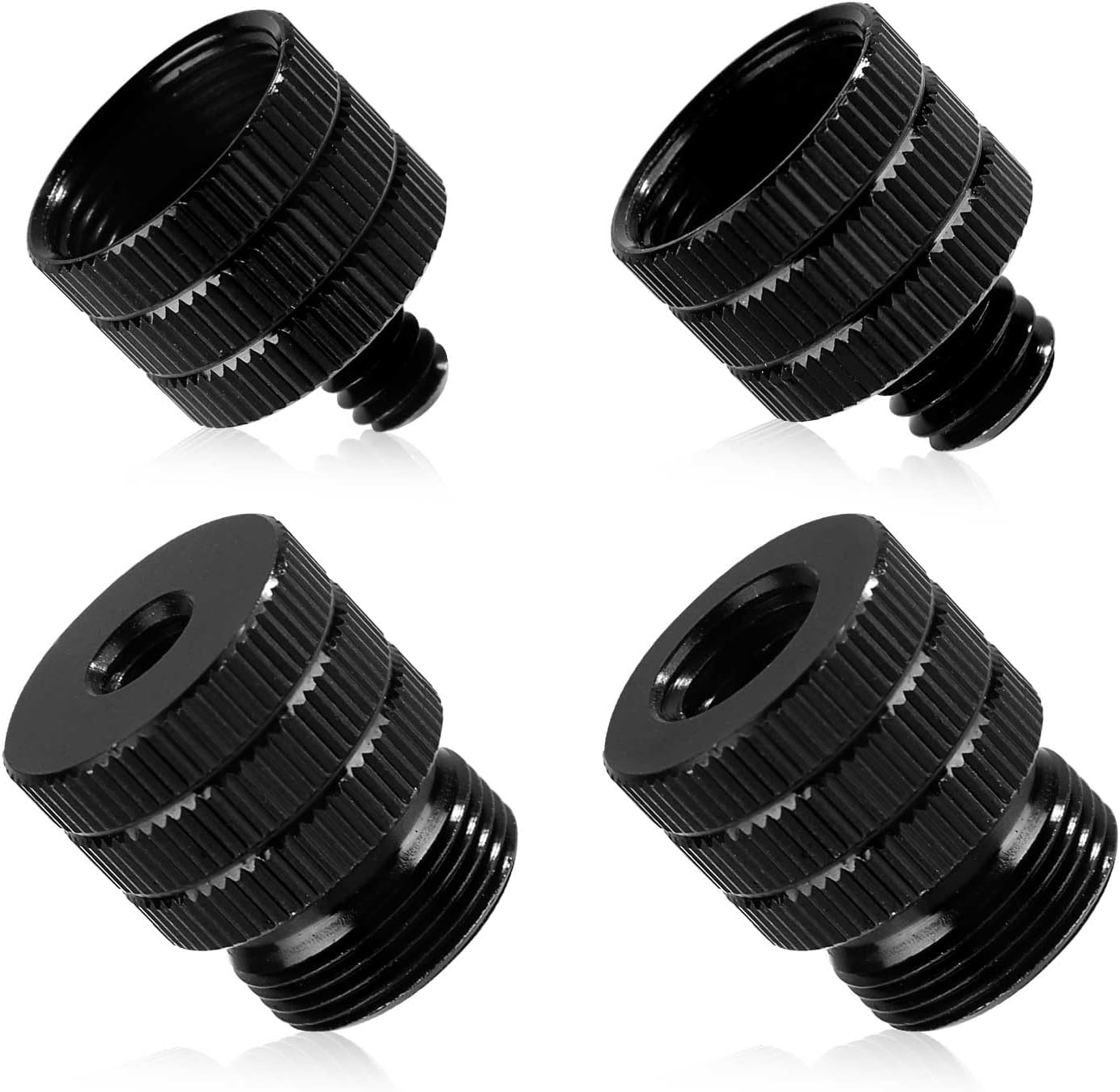 Amazon.com: 4pcs Mic Stand Adapter, Mic Thread Adapters 1/4 Female to 5 ...