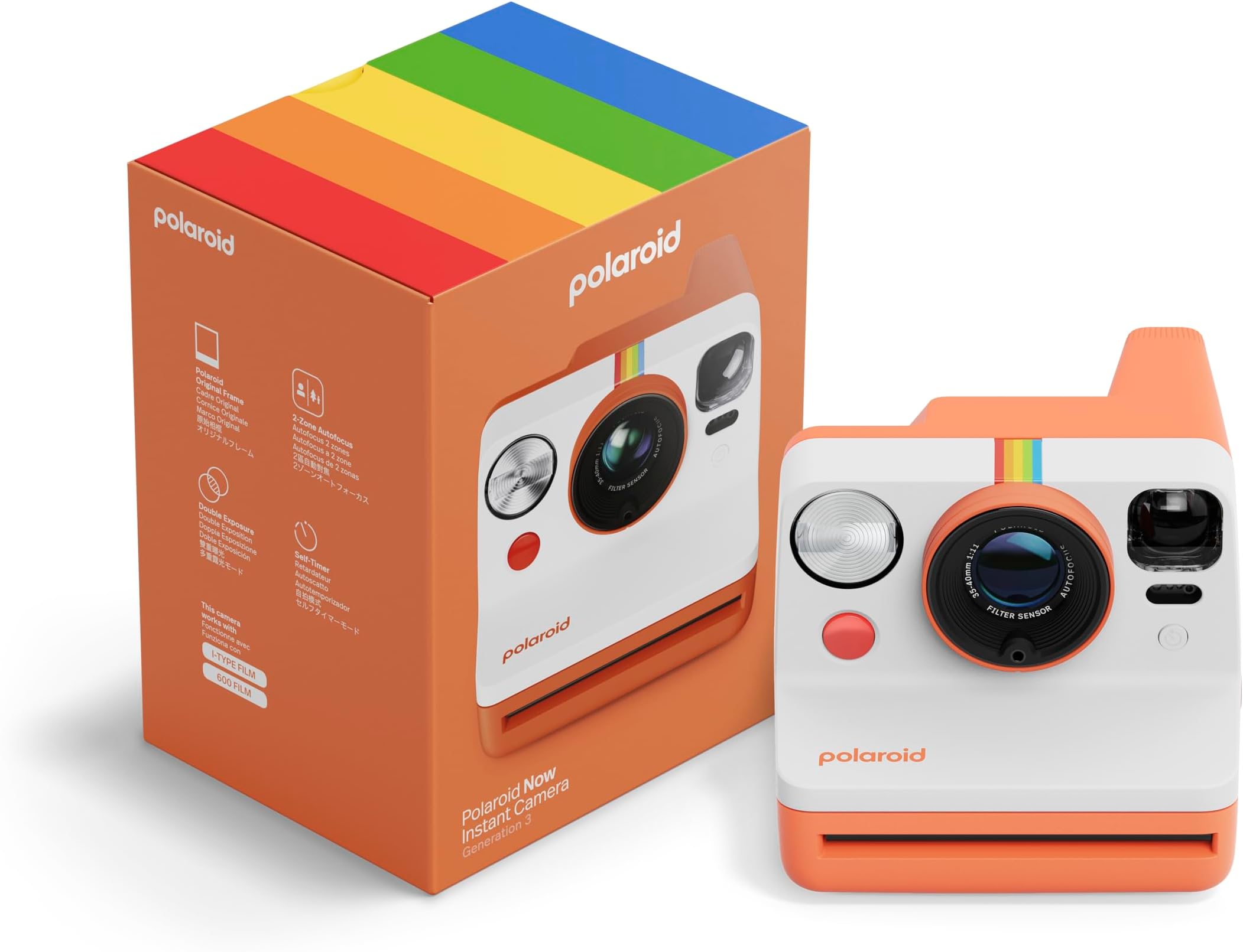 Amazon.com : Polaroid Now 3rd Generation I-Type Instant Film Camera ...