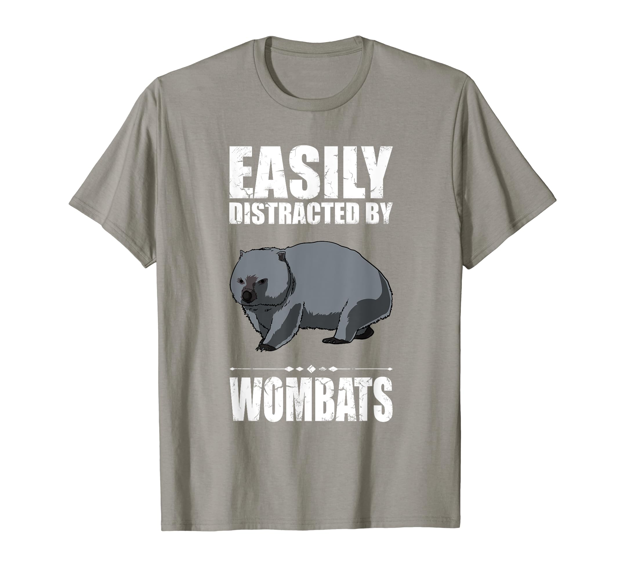 Amazon.com: Easily Distracted By Wombats Funny Wombat Gift T Shirt ...