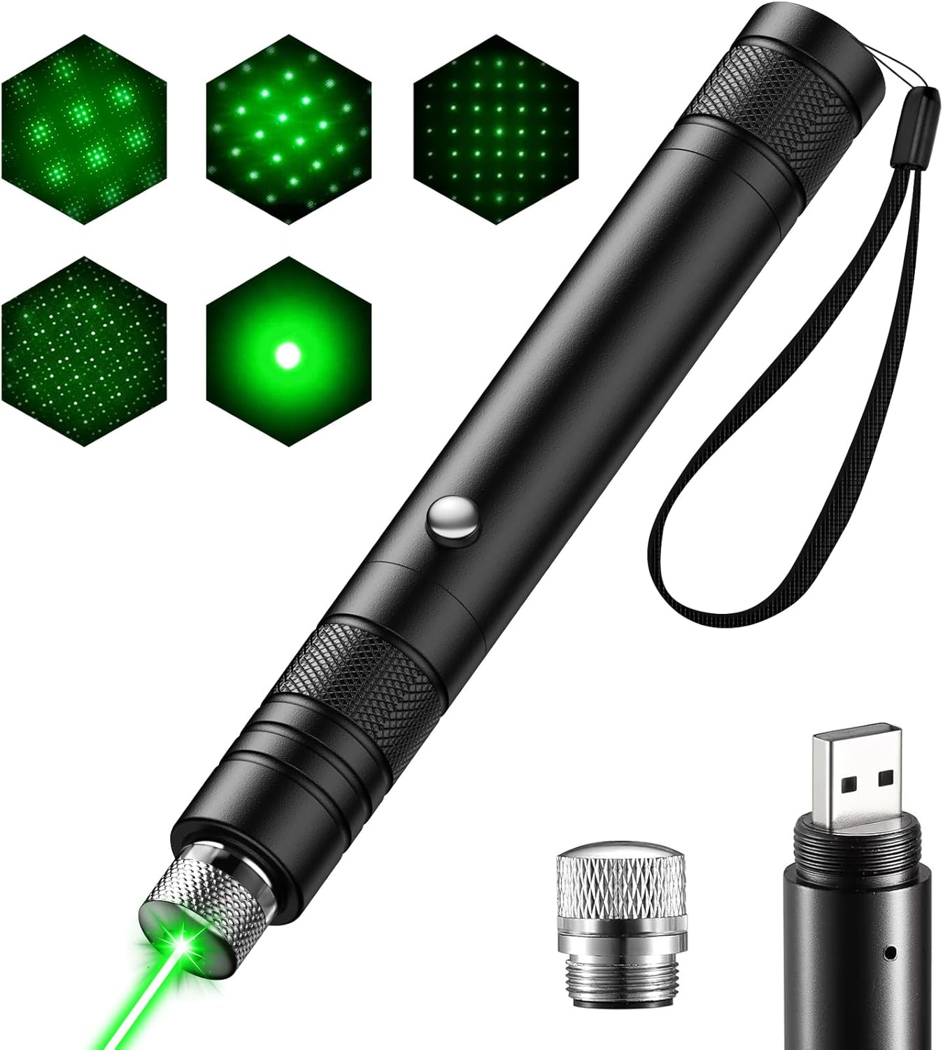 Amazon.com: Green Laser Pointer High Power, Long Range Laser Pointer ...