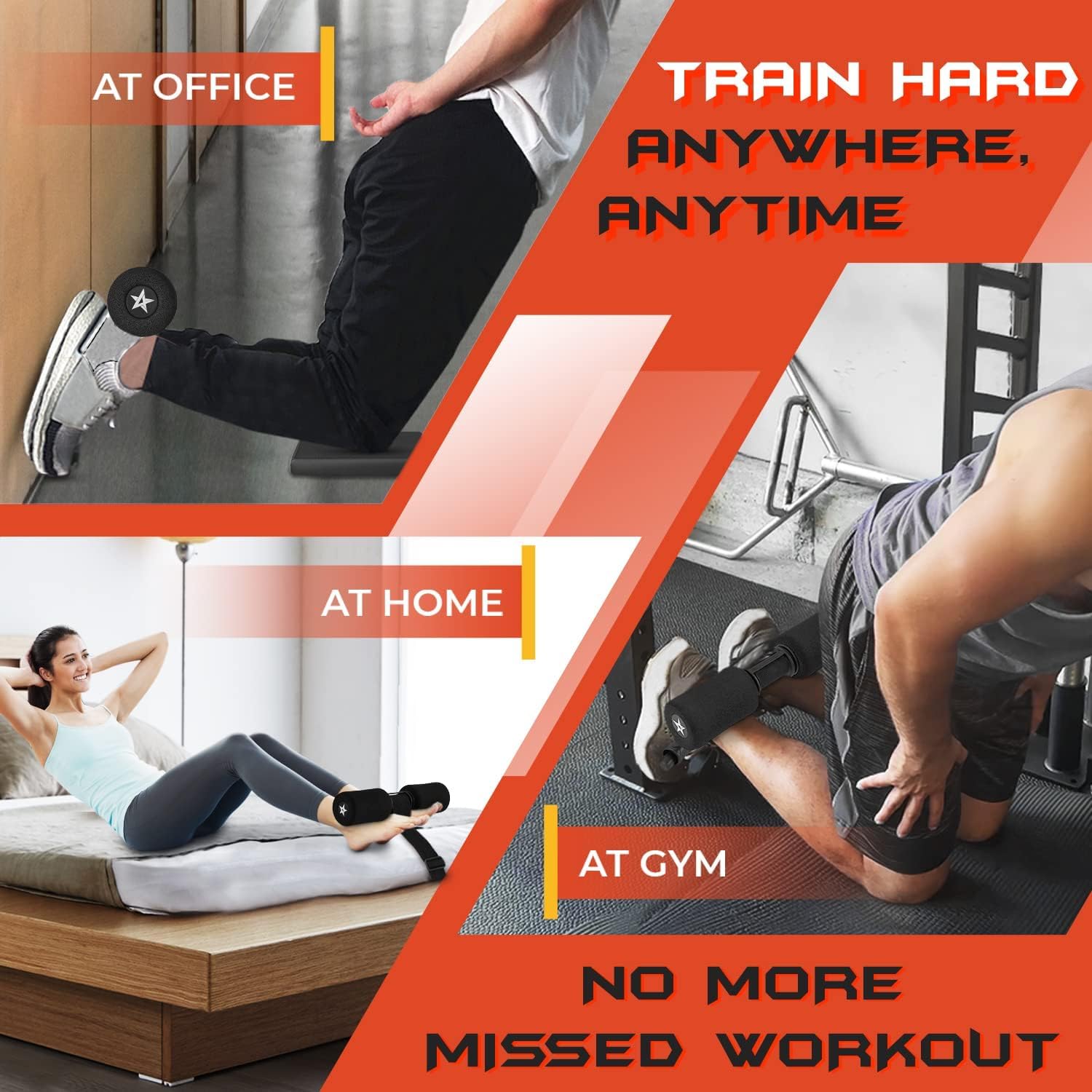 Yes4All Adjustable Nordic Hamstring Curl Strap, Nordic Curl Great for ...
