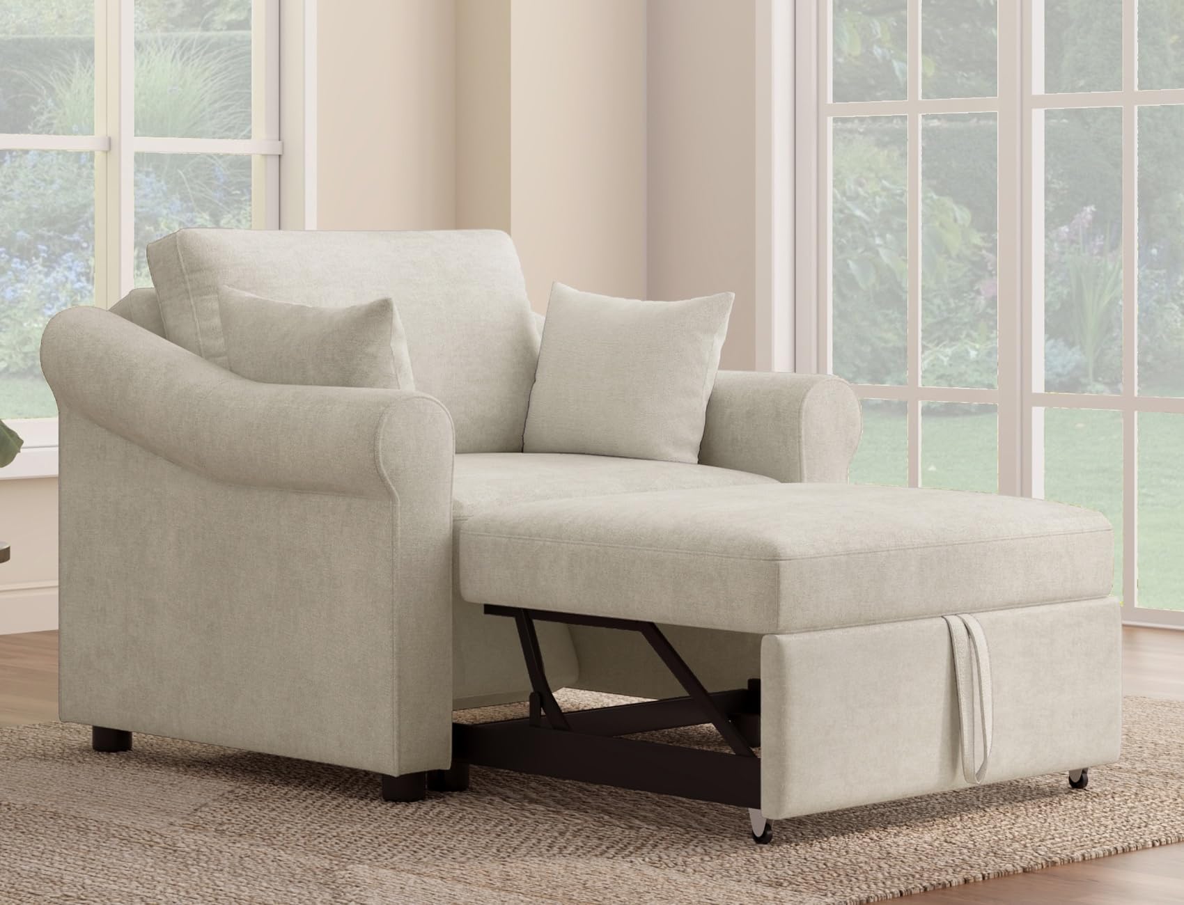 Amazon.com: Esright Futon Chair Bed, 3-in-1 Pull-Out Sleeper Sofa ...