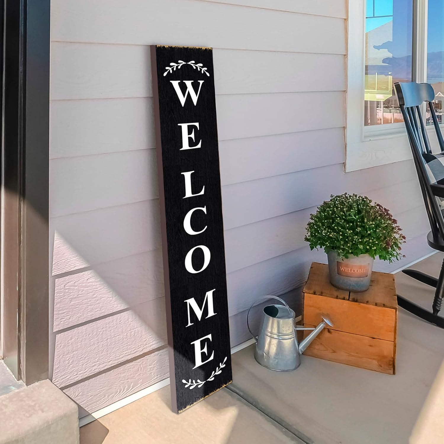 Amazon.com: Suzile 47 x 8 Inches Welcome Sign for Front Door Porch ...