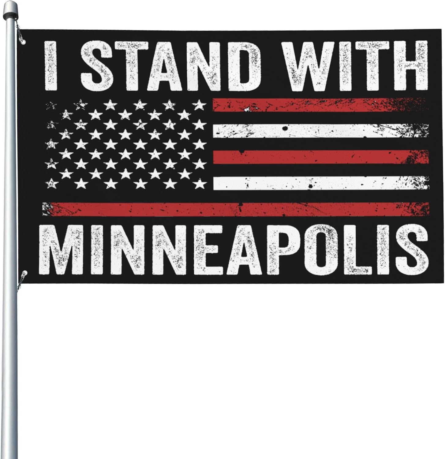 Amazon.com : I Stand With Minneapolis flag Minnesota Resist Anti Ice ...