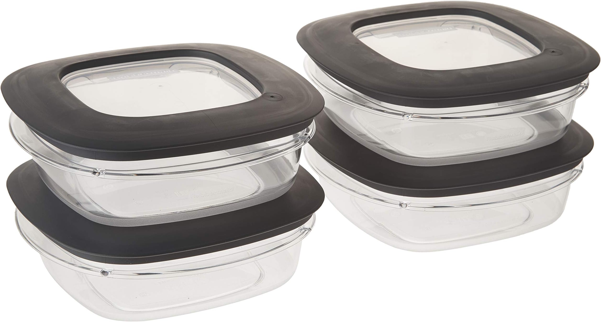 Amazon.com: Rubbermaid Premier Food Storage Container, 3 Cup, Grey (4 ...