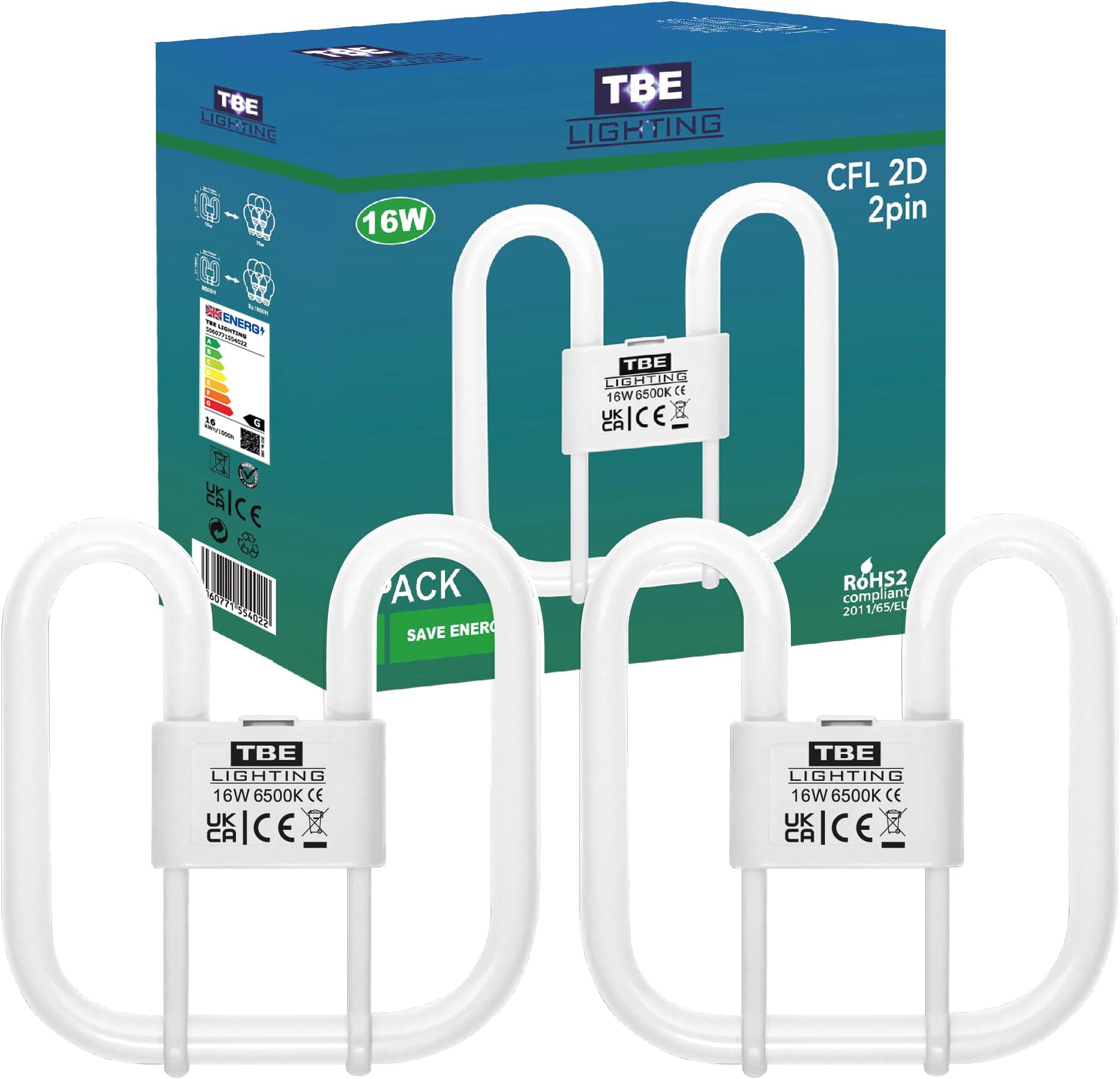 Crompton 16 Watt 2 Pin 2D CC Lamp in 827 Warm White CLC16WW2PIN ...