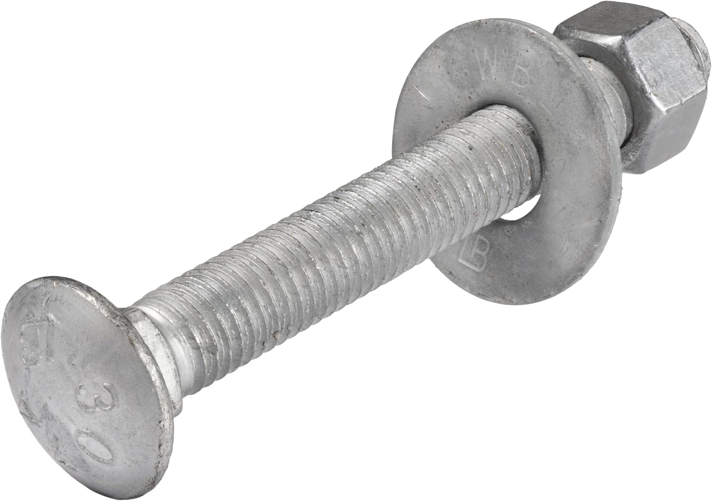 Amazon.com: Hillman Galvanized 811638 Hot Dipped Hex Bolt, 1/2 X 12 ...