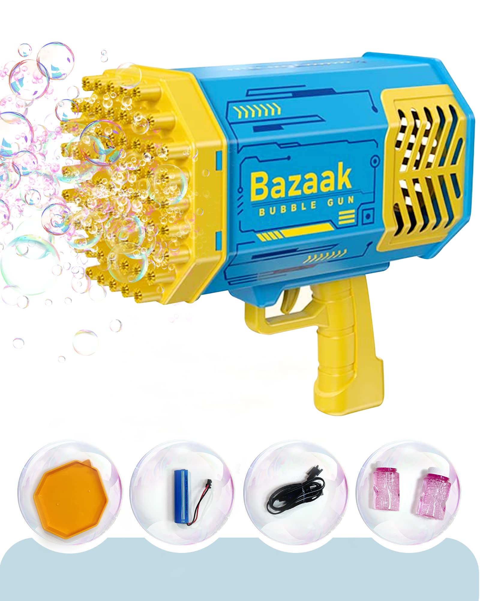 Buy Bazooka Bubble , Bazooka Bubble Machine Blaster, 69 Hole Bubble ...