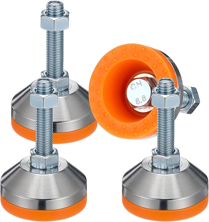 Amazon.com: HOFURME 4 Pcs Heavy Duty Leveling Feet M12 Thread ...