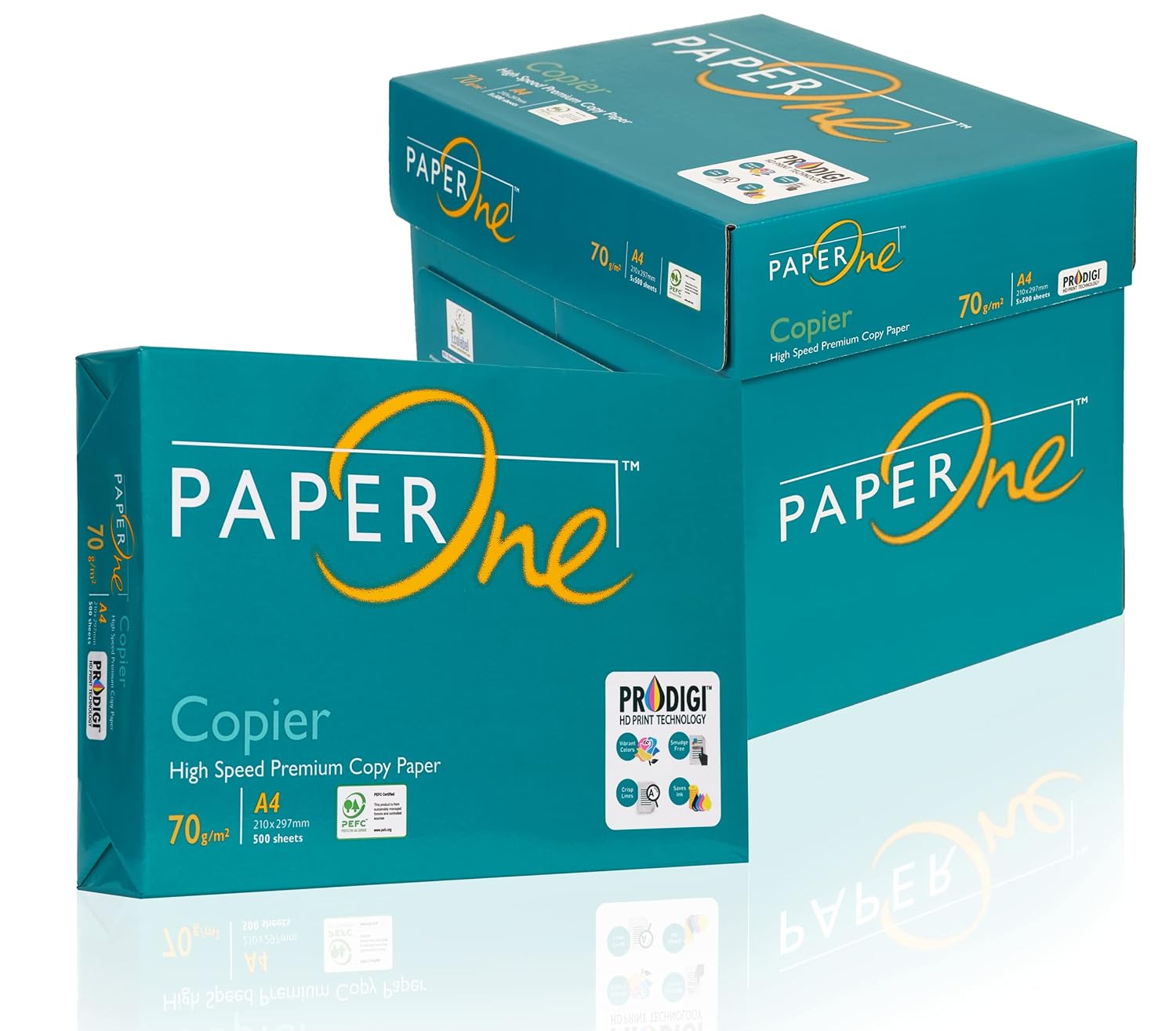 PaperOne A4 Copier Paper 70 GSM (Pack of 2 Reams_2x500 Sheets) : Amazon ...