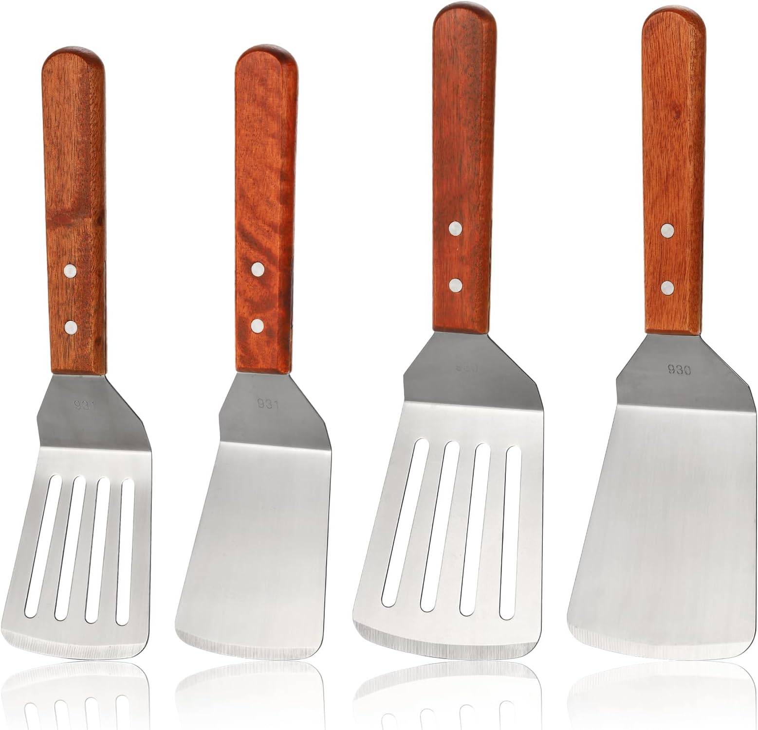 Amazon.com: KLAQQED 2 PCS Metal Spatula for Cast Iron Skillet ...