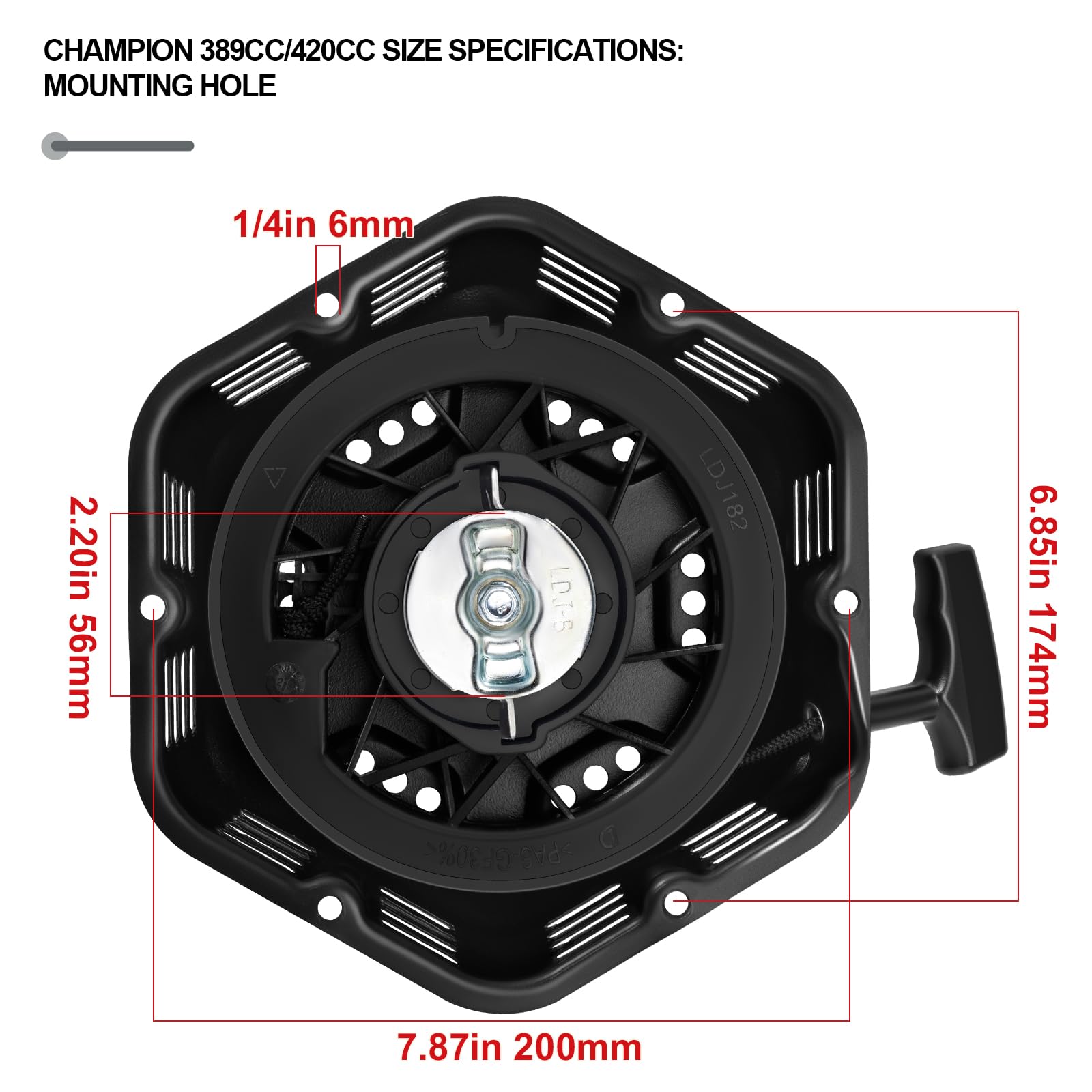 Original Recoil Starter for Champion 420cc 439cc 459cc Pull Start ...