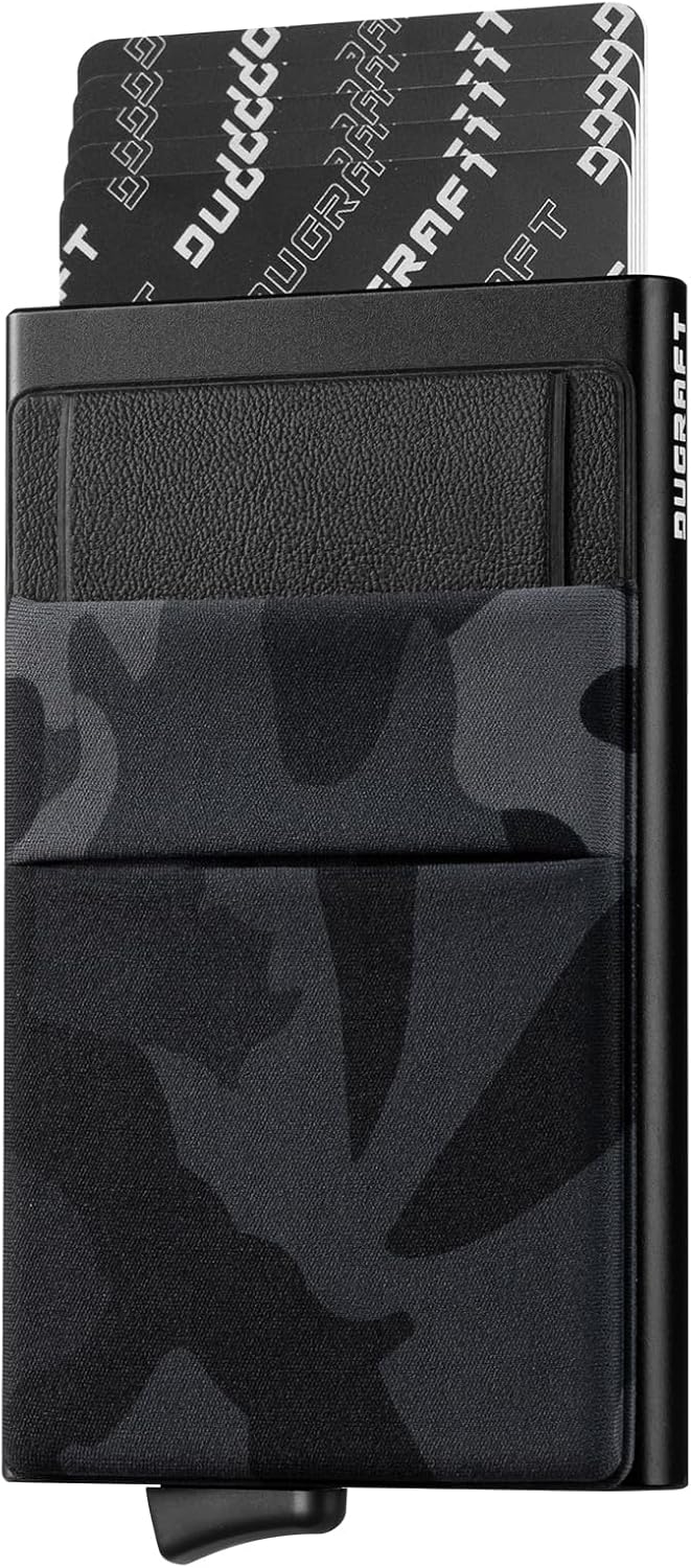 Amazon.com: DUGRAFT Minimalist Card Wallet for Men, Slim Wallet Card ...
