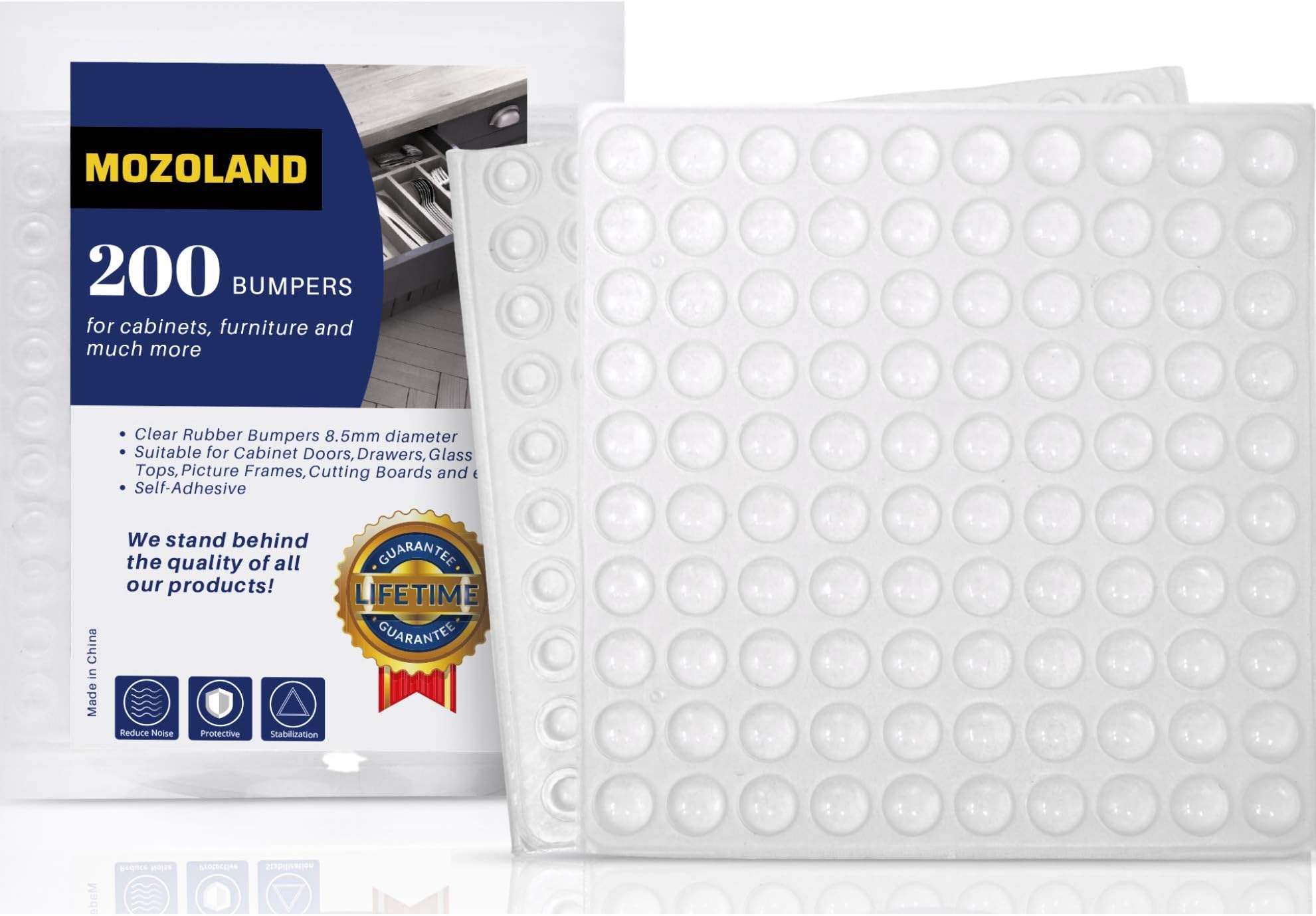 256 Pcs Combo Pack Clear Adhesive Bumper Pads, 2 Sizes,Flat Circle ...