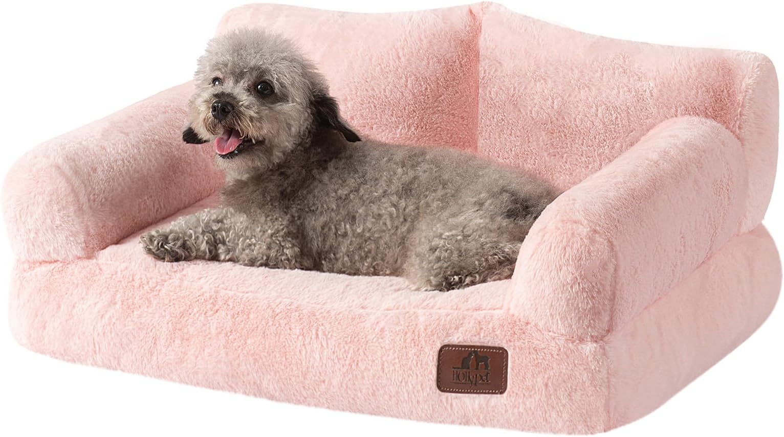 Hollypet - Sofá de felpa mullido para mascotas, suave y calmante para ...