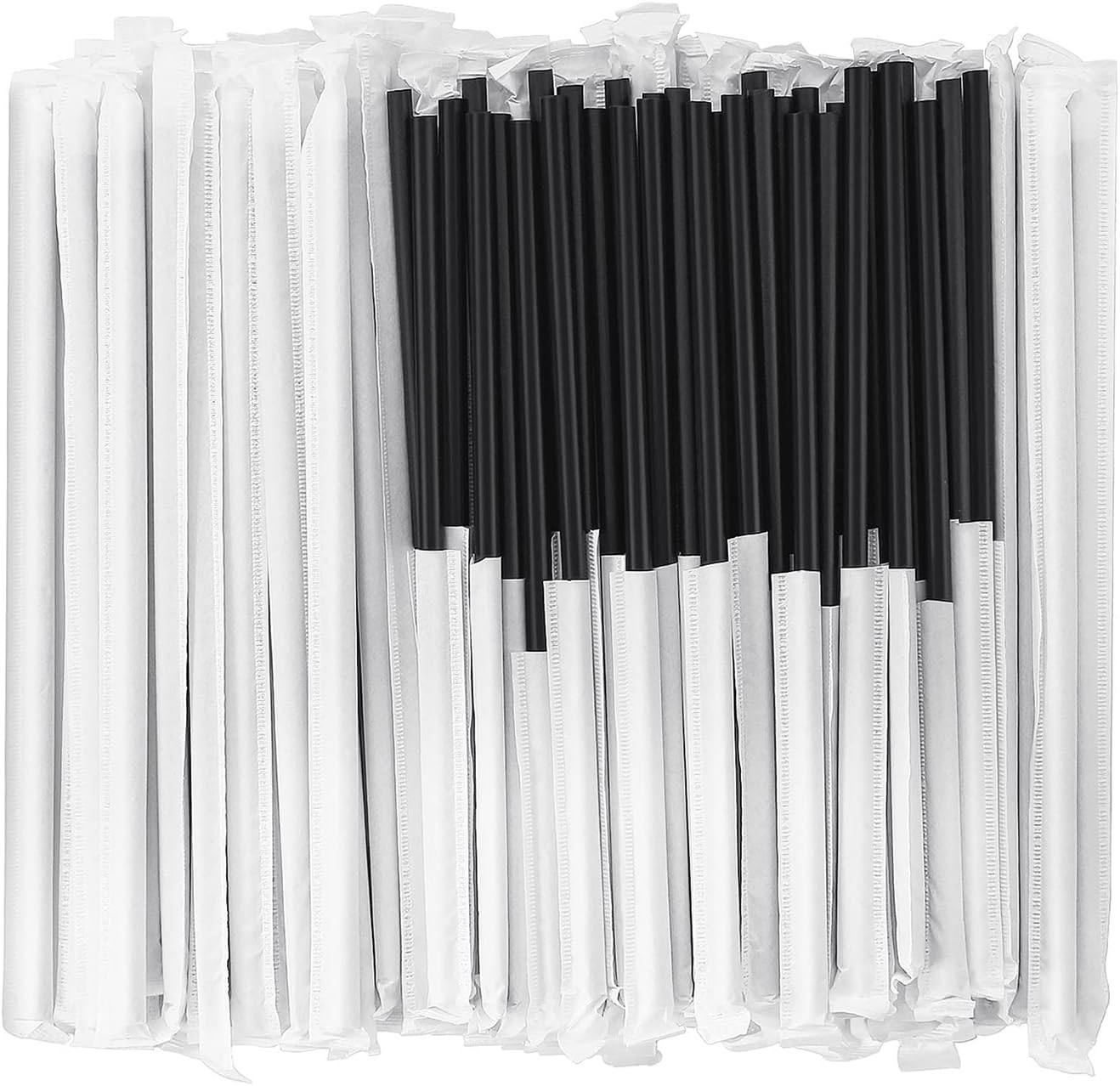 Amazon.com: 200 Count 100% Plant-Based Wrapped Compostable Straws ...