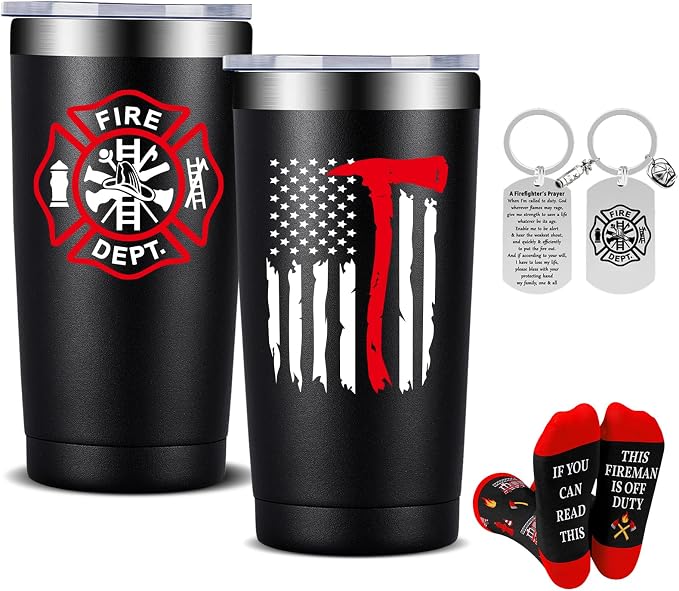 Amazon.com | Fufandi Firefighter Gifts for Men, Fireman Gifts ...