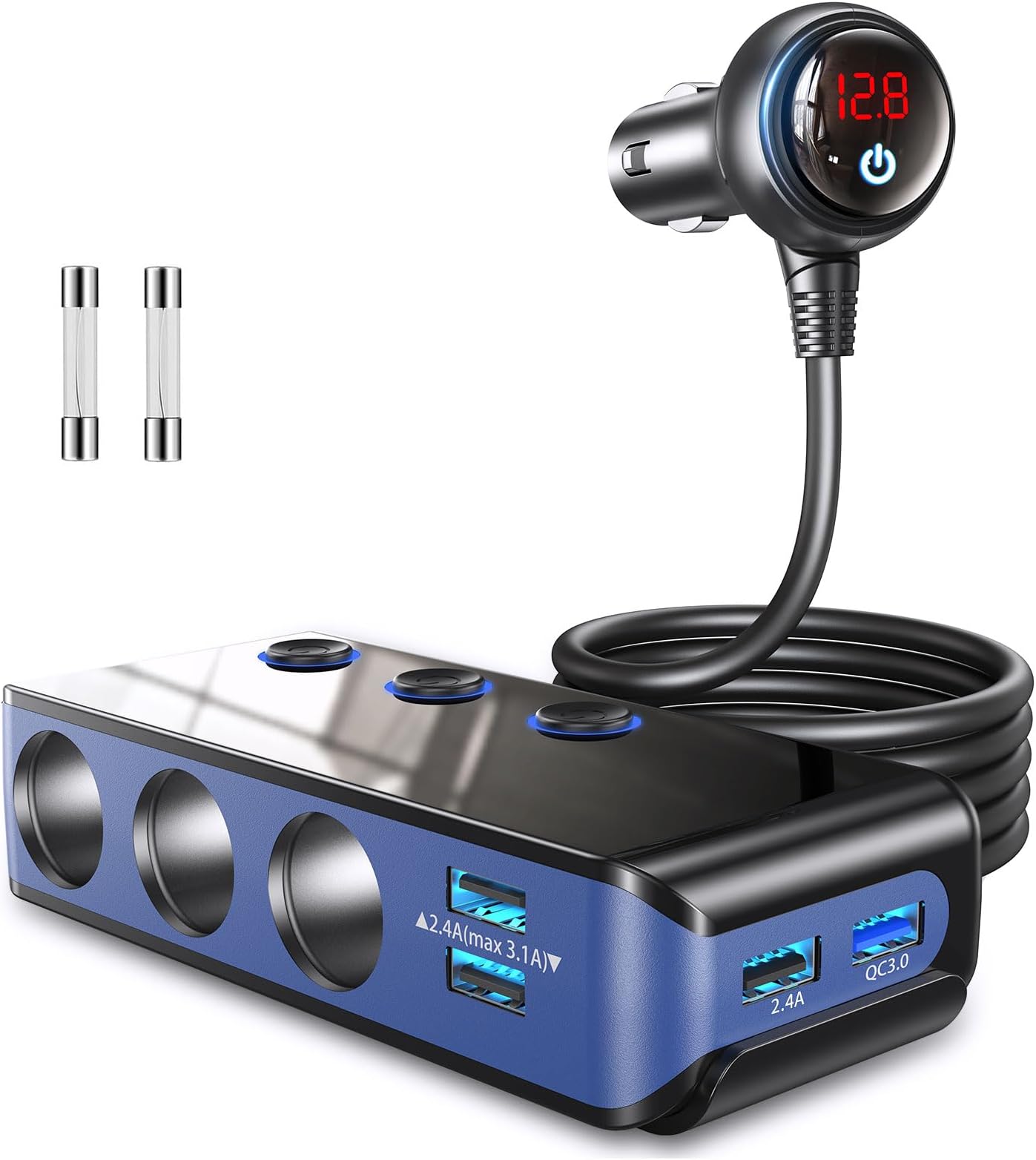 Amazon.com: AC to DC Converter,12V 1A Car Cigarette Lighter Socket 110 ...