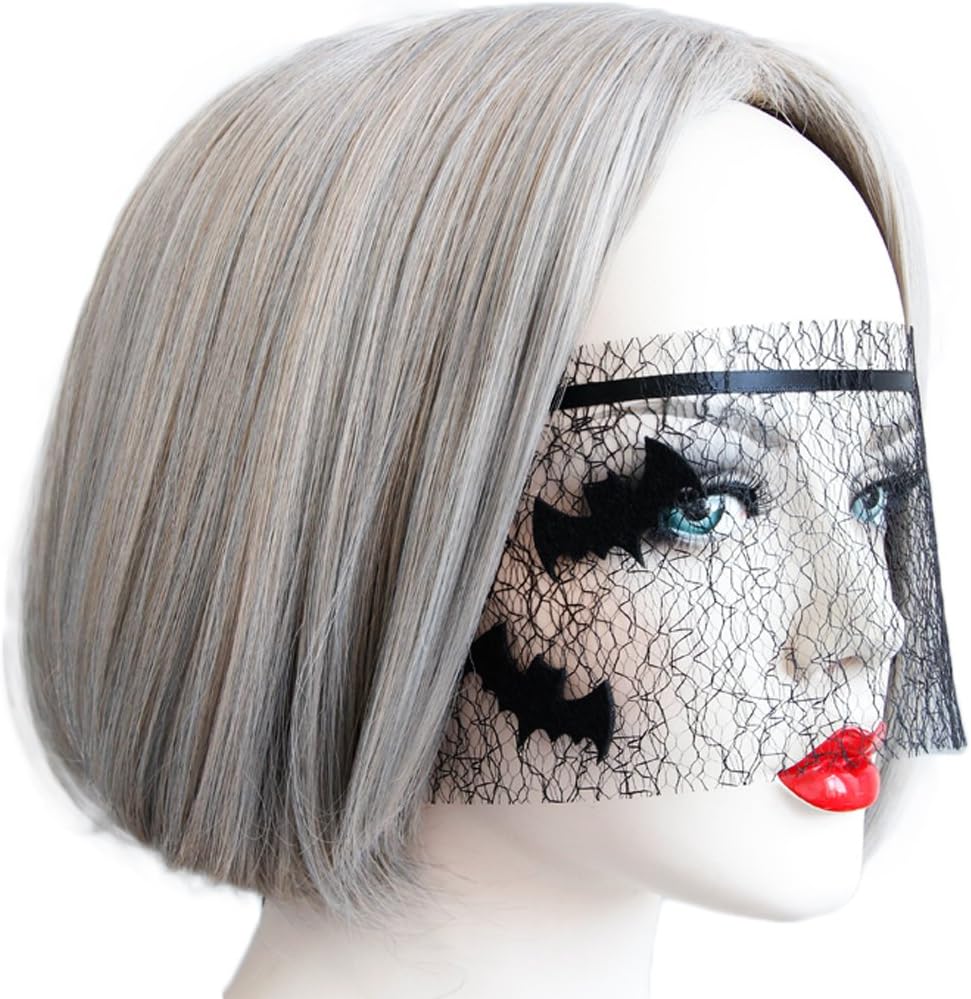 Amazon.com: Sunzeus Vintage Lace Women's Party Mask Cosplay Half Face ...