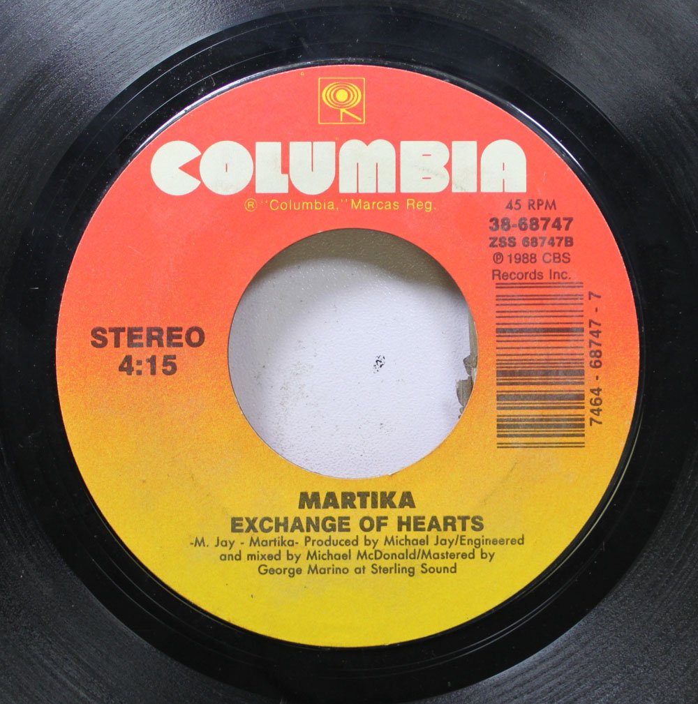 Amazon.com: MARTIKA 45 RPM EXCHANGE OF HEARTS / TOY SOLDIERS: CDs & Vinyl