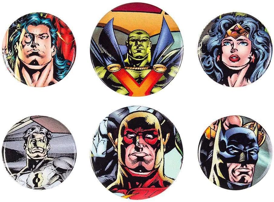 DC Comics Justice League Badge Pack, Multi-Colour : Amazon.co.uk: Toys ...