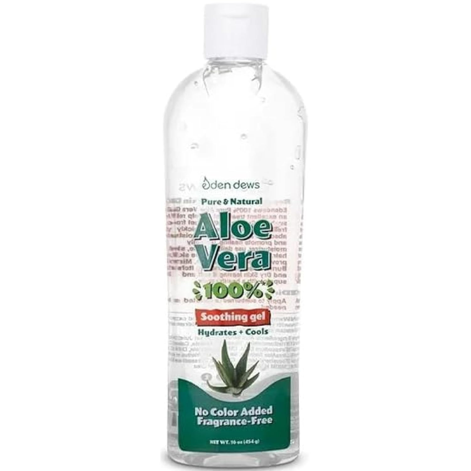 Amazon.com : Eden Dews Organic Aloe Vera Gel 100% Pure, Moisturizing ...
