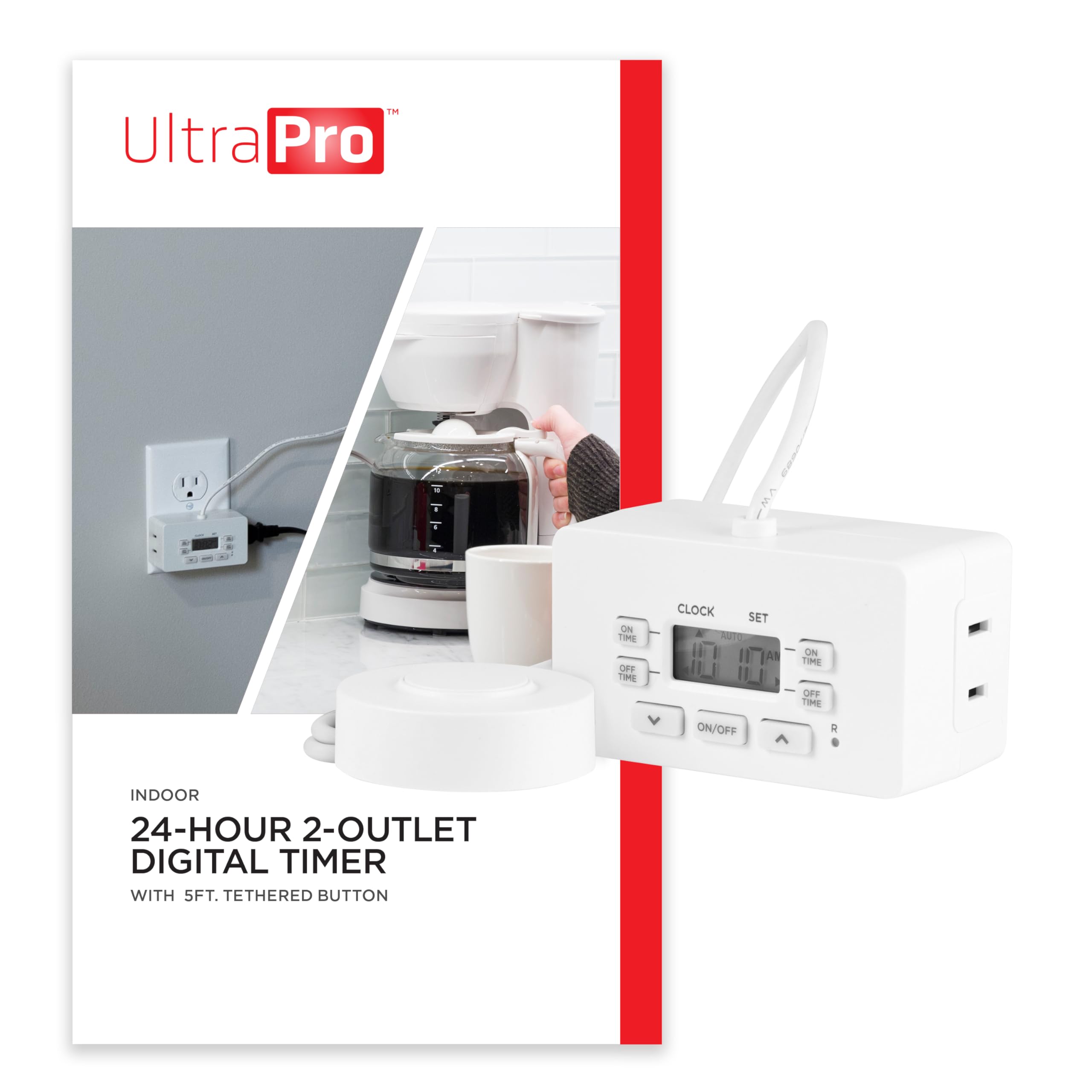 Snapklik.com : 24hr Digital Bar Plug Timer, 2-Polarized, 2 Programmable ...