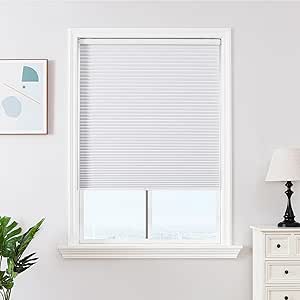 Amazon.com: Joydeco No Tools No Drill Window Blinds for Indoor Windows ...