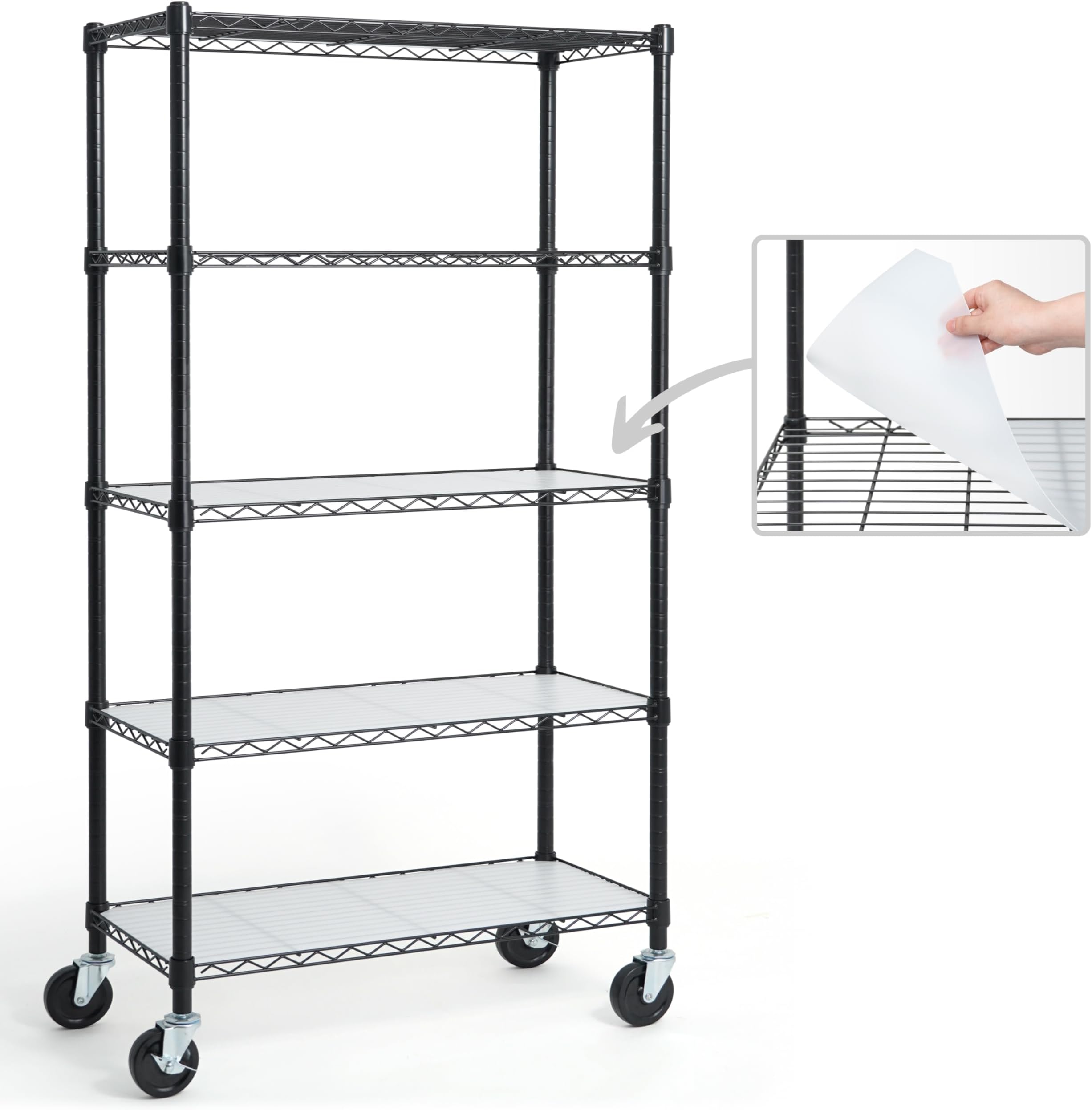 Amazon.com: CAPHAUS NSF Commercial Grade Heavy Duty Wire Shelving w ...