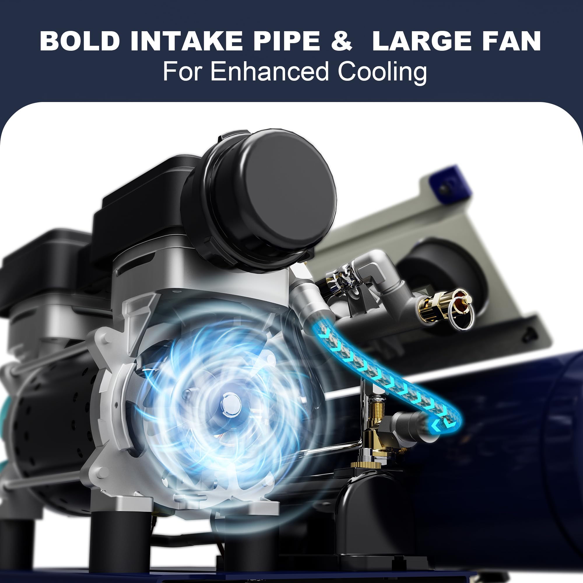 Snapklik.com : STEALTH Air Compressor 1 Gallon, 1/2HP Max 125 PSI ...