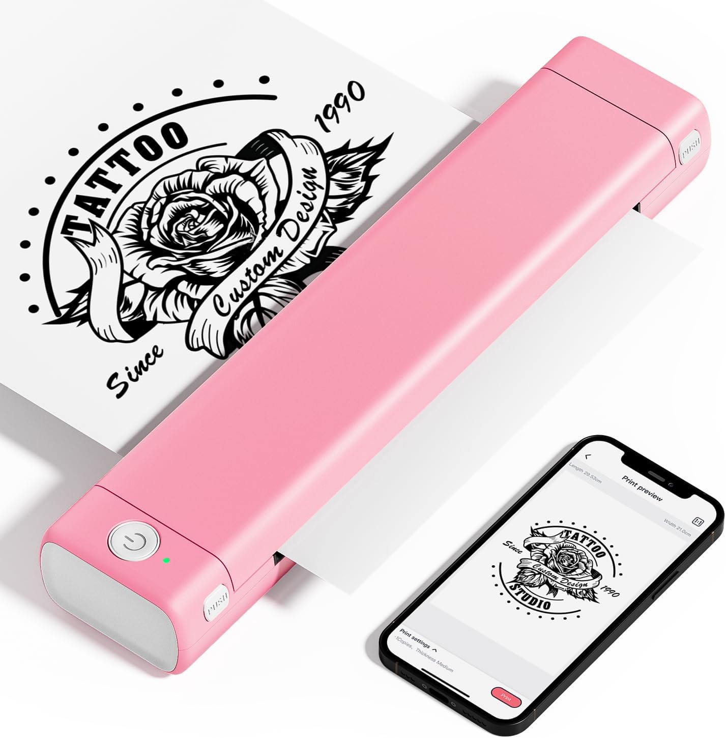 Amazon.com: Phomemo M08F Wireless Tattoo Stencil Printer, Thermal ...