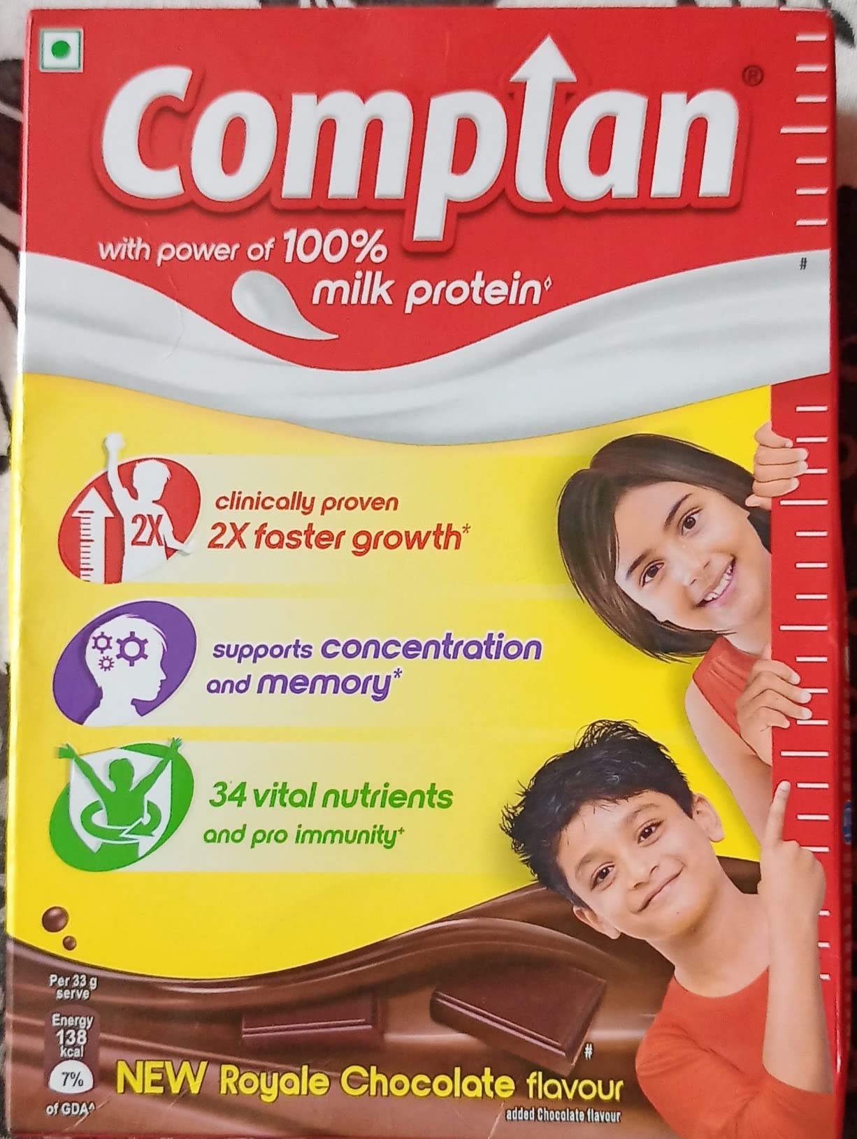 Complan Nutrition Drink Powder for Children, Royale Chocolate Flavour ...