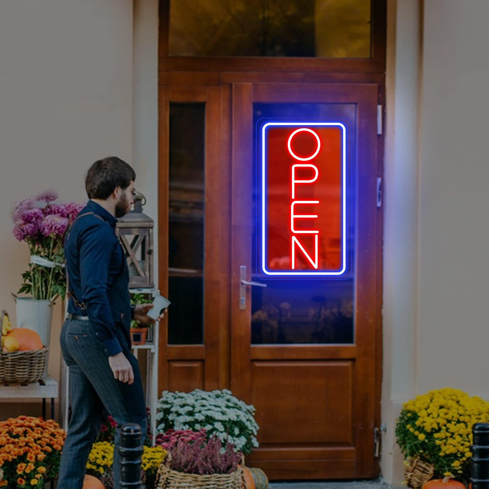 Neon Open Sign Open Signs For Business Ultra Bright LED 22 Inch Lighted ...