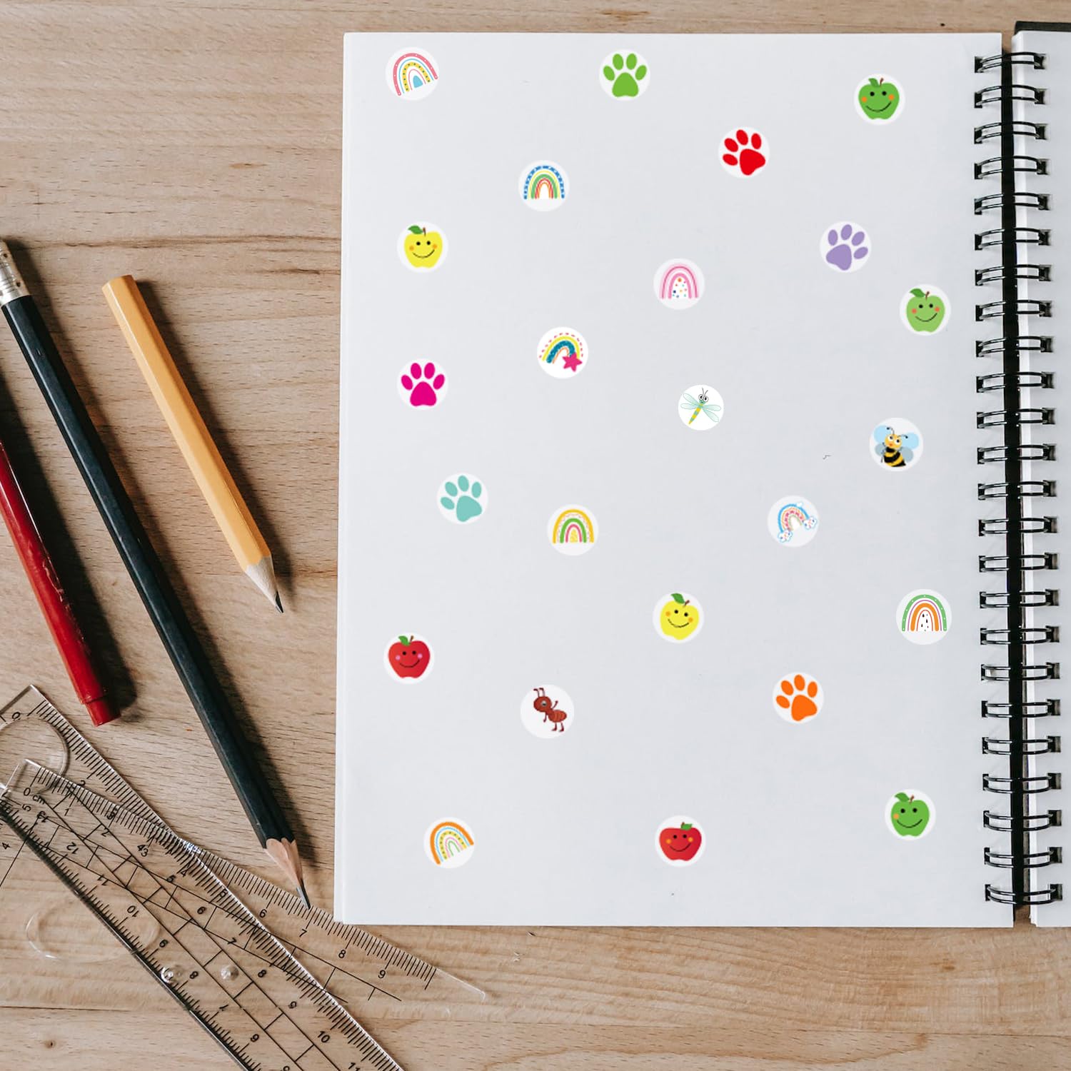 Snapklik.com : 0.5 Inch Round Clear Bug Stickers For Kids,Mini ...