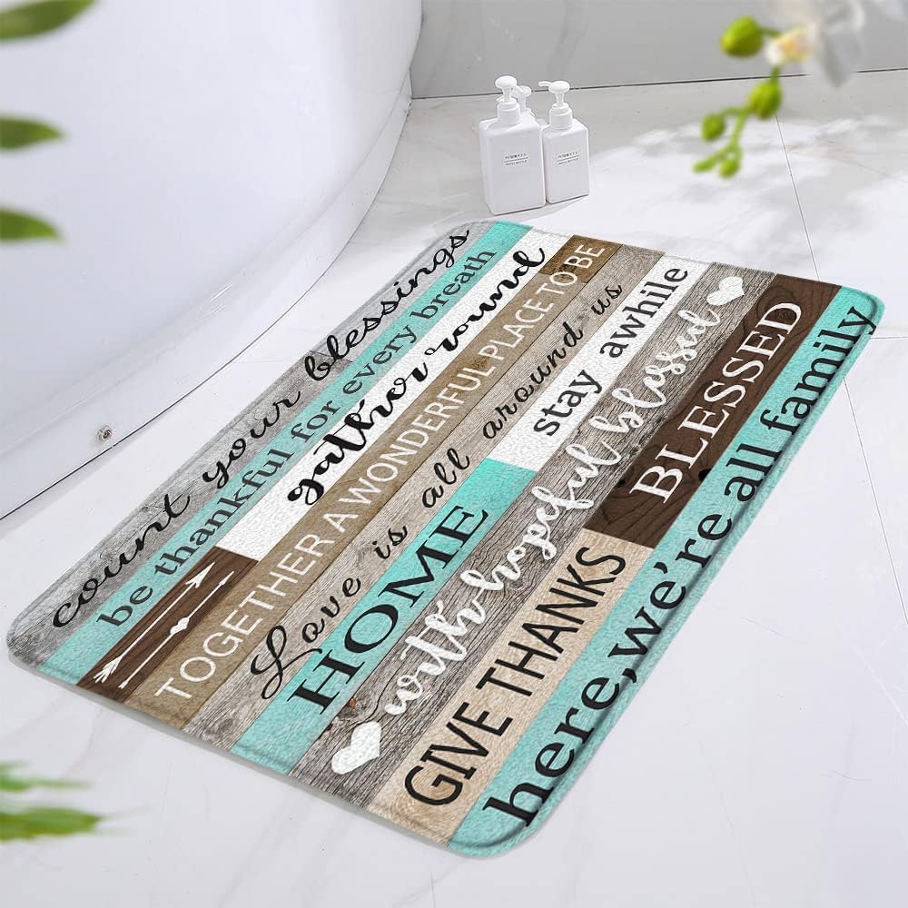 Amazon.com: Inspirational Quotes Bath Mat Motivational Words Vintage ...