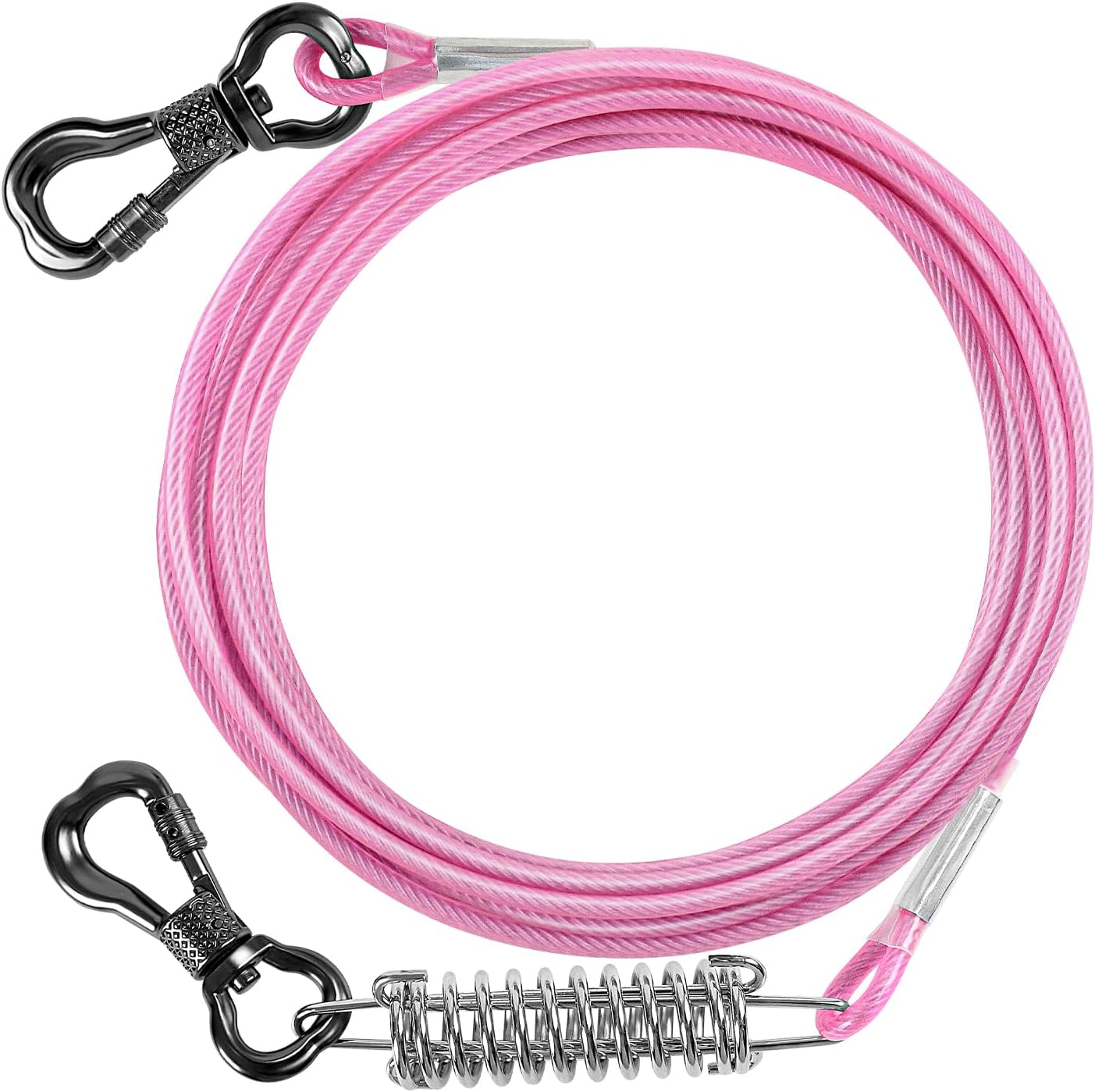 Amazon.com : Tresbro Dog Tie Out Cable 15 Foot, Heavy Duty Dog Chains ...