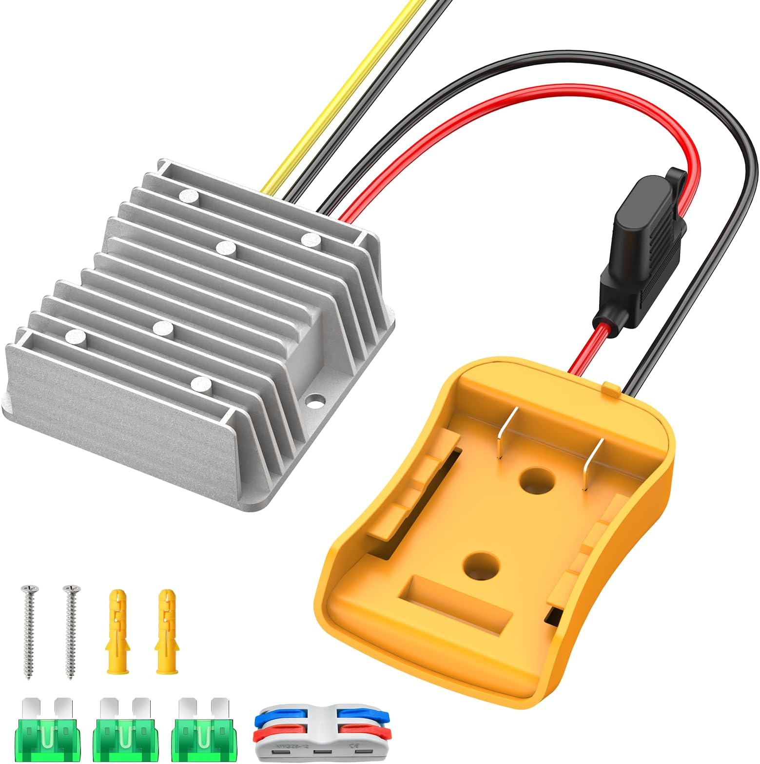 Kzreect 20V to 12V Step-Down Converter Compatible with Dewalt 20V ...