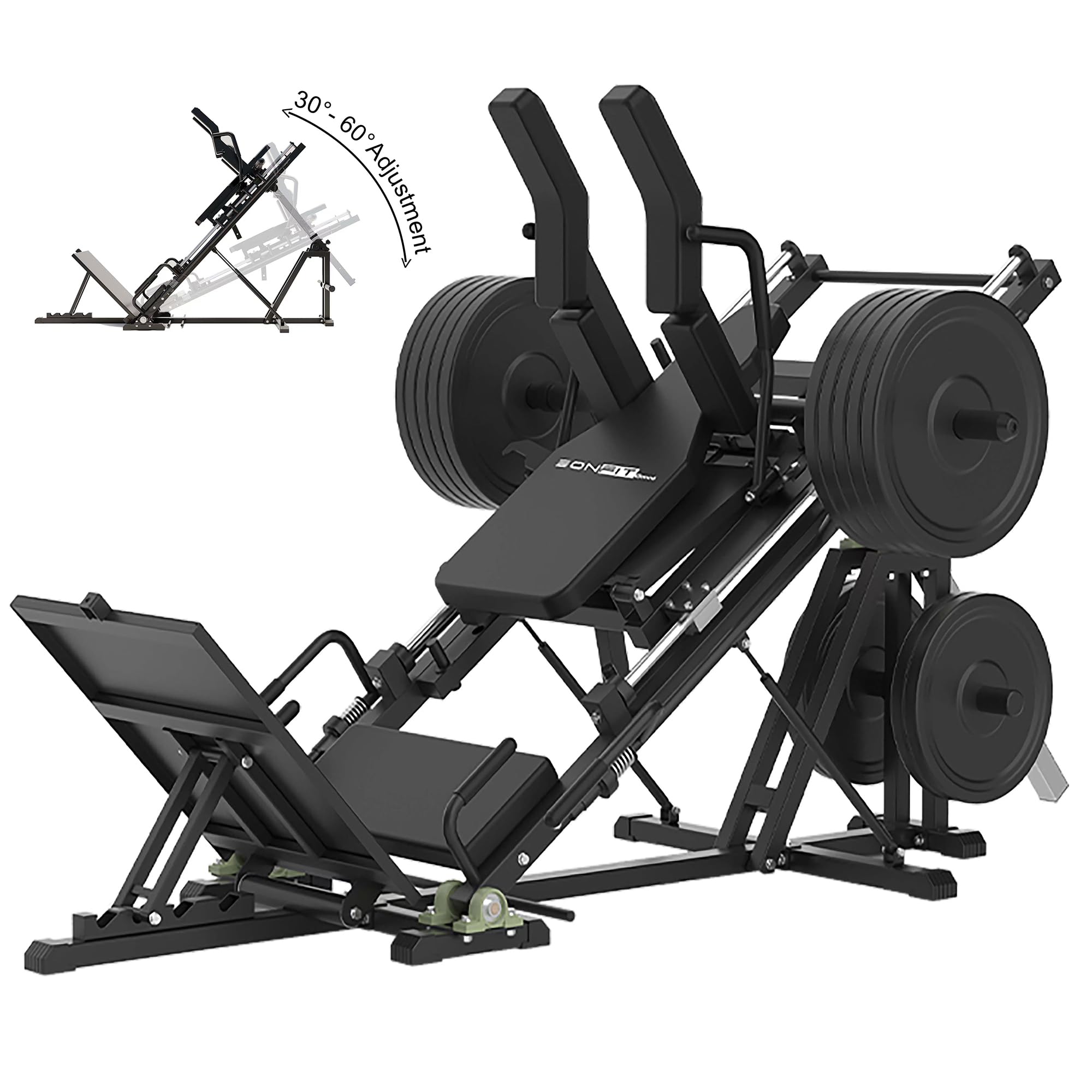 Amazon.com : EonfitOmni Leg Press Machine for Home Gym, Hack Squat ...