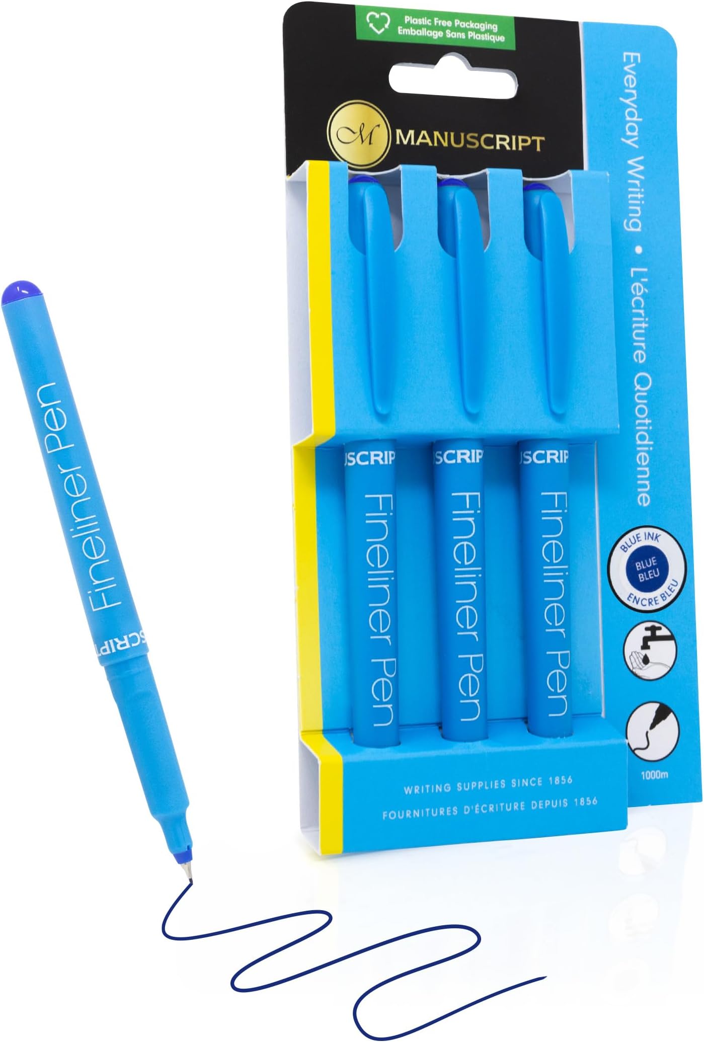 Scribe Black Handwriting Pens Easy Use Ergonomic - Pack 12 : Amazon.co ...