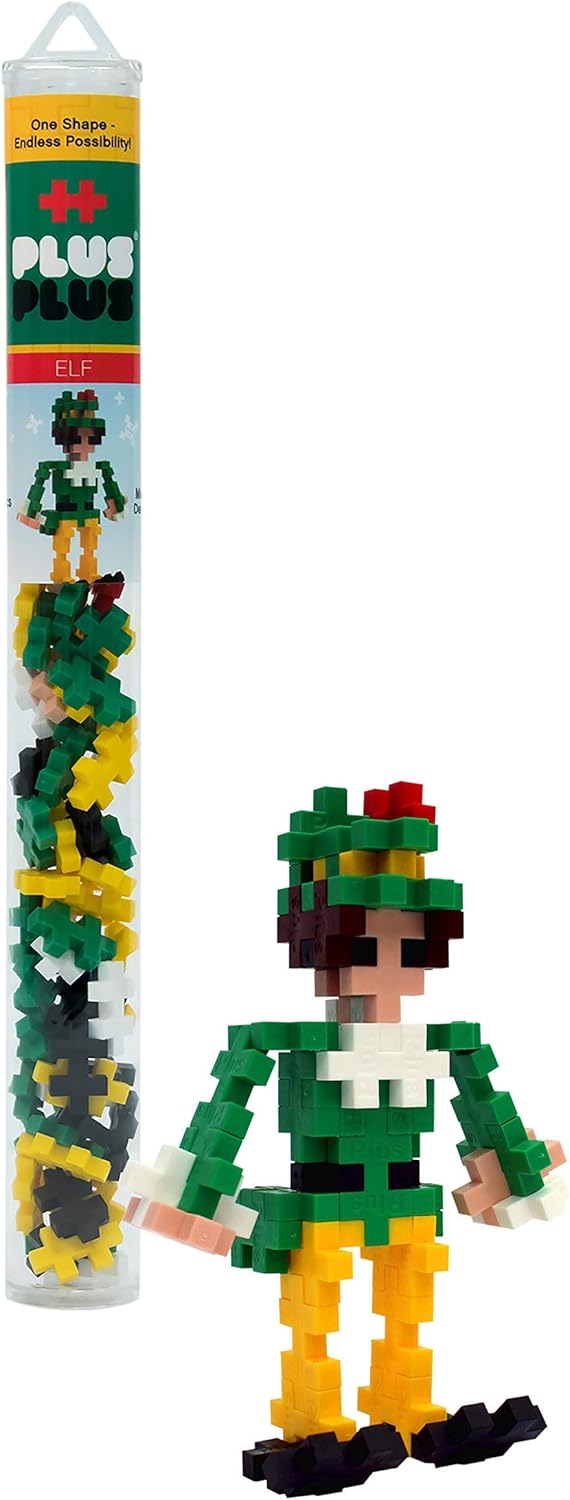 Amazon.com: PLUS PLUS – Mini Maker Tube – Elf – 70 Piece, Construction ...