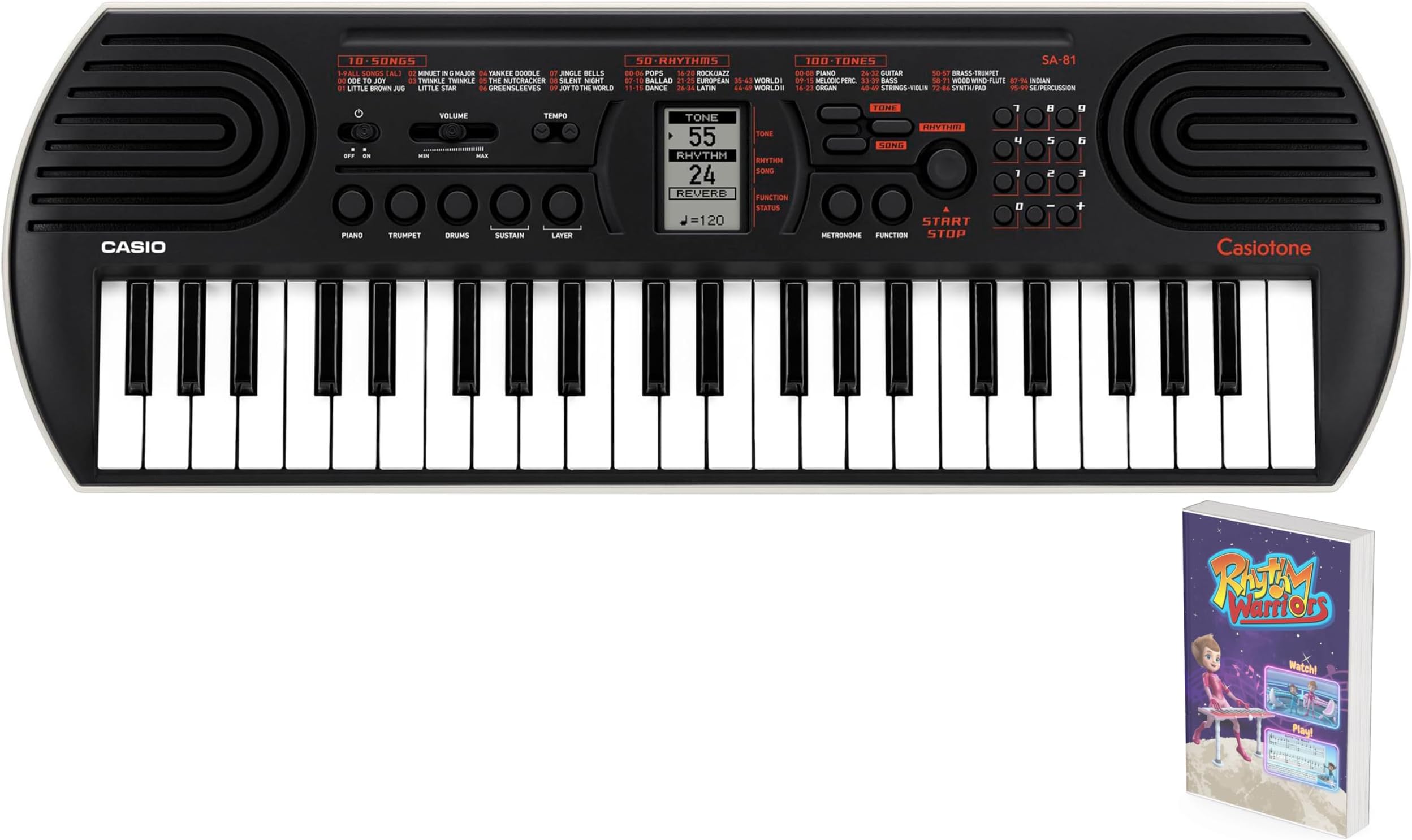 Casio SA-77 44 Mini Keys Keyboard with Piano tones, Black : Amazon.in ...