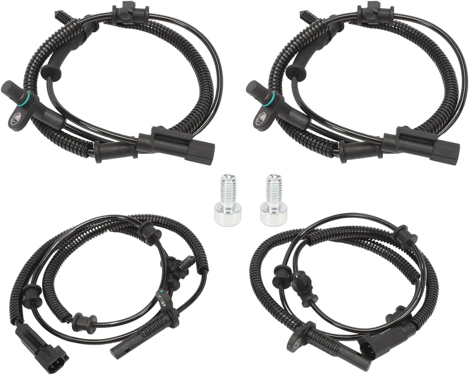 Amazon.com: 4 PCS Front and Rear ABS Wheel Speed Sensor Compatible for ...