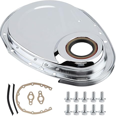 Amazon.com: Timing Chain Cover Kit Chain Cover Gasket Kit, Solid Iron ...
