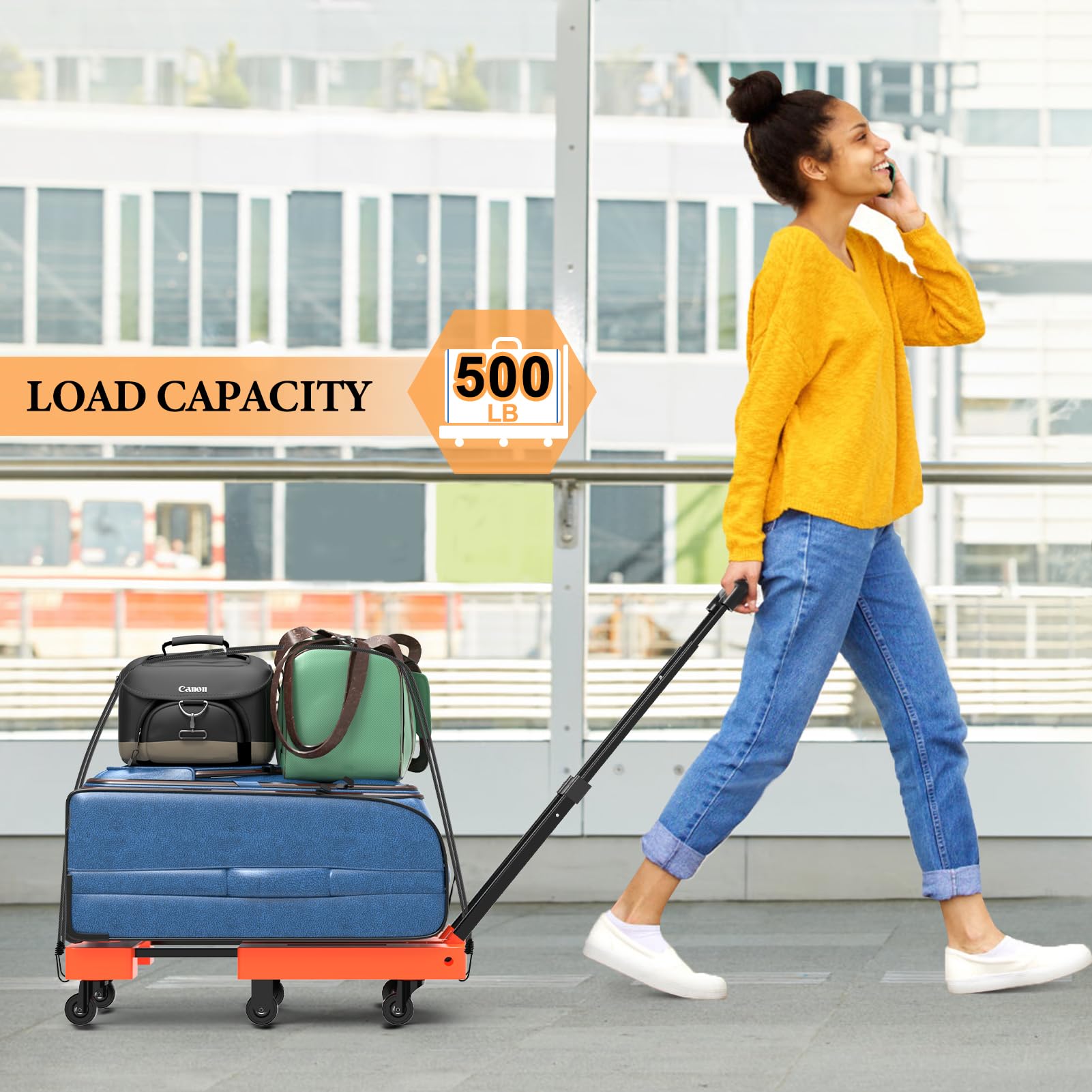 Snapklik.com : SOYO Folding Hand Truck, 500lbs Heavy Duty Dolly ...