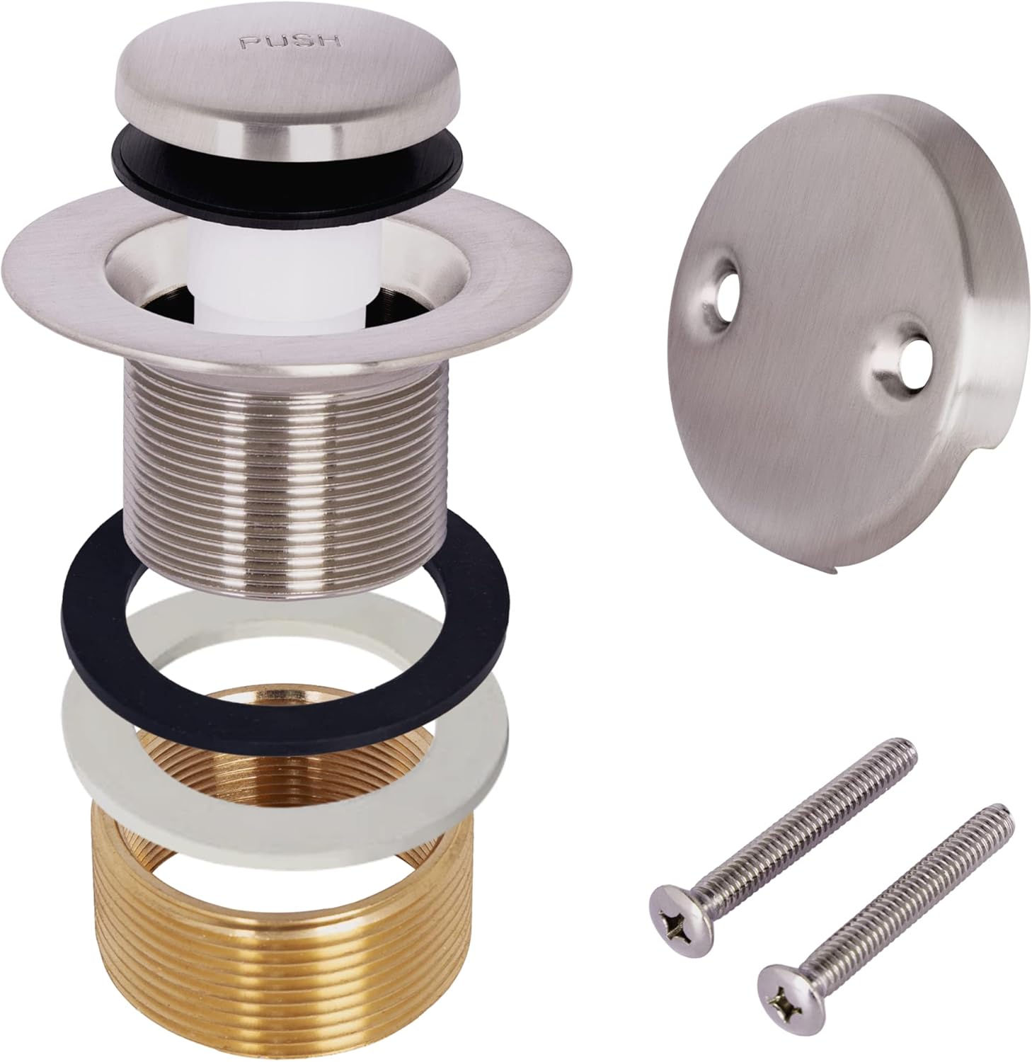 Amazon.com: GSTARAM Bathtub Drain Tip-Toe Tub Trim Kit with Two-Hole ...