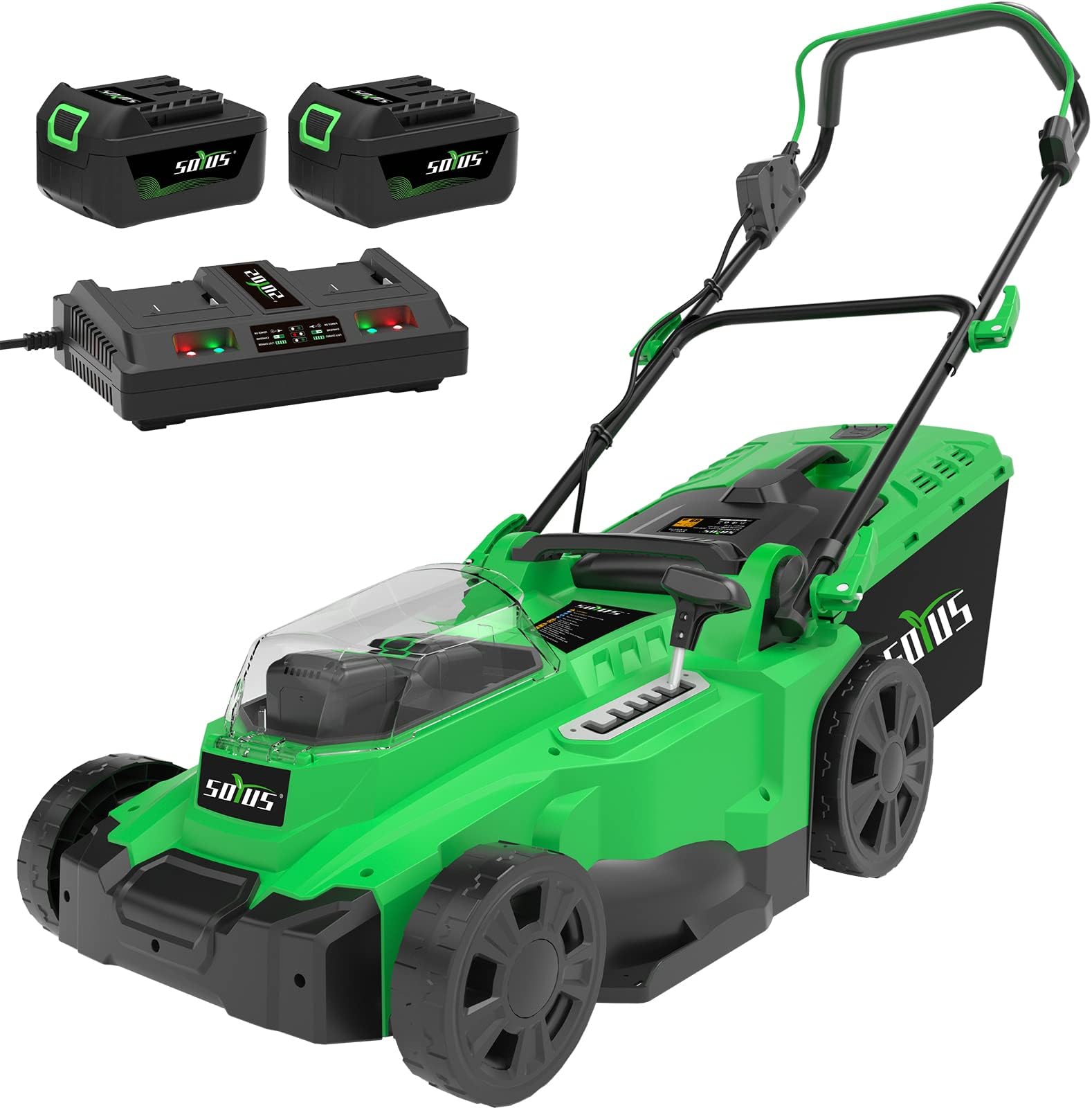 Amazon.com : Litheli 20V 13" Cordless Lawn Mower, Electric Lawn Mowers ...